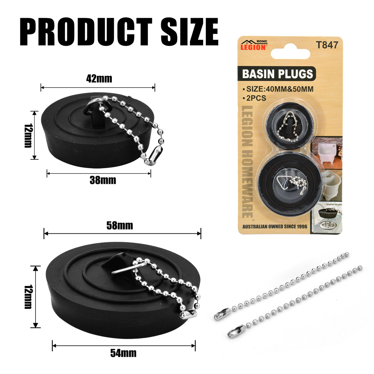 Rubber Basin Plug – Legion Warehouse