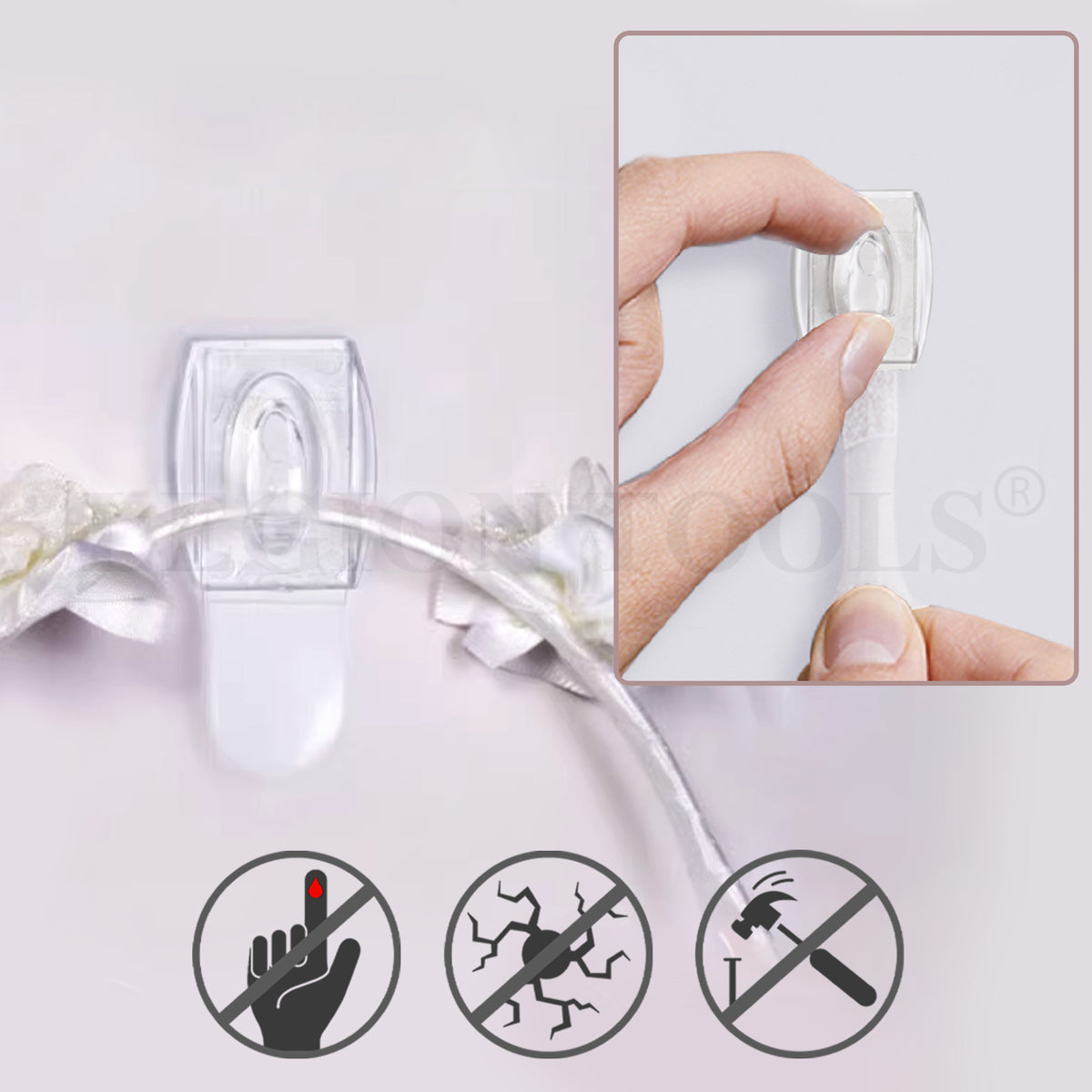 Clear Decorating Clips Self Adhesive – Legion Warehouse