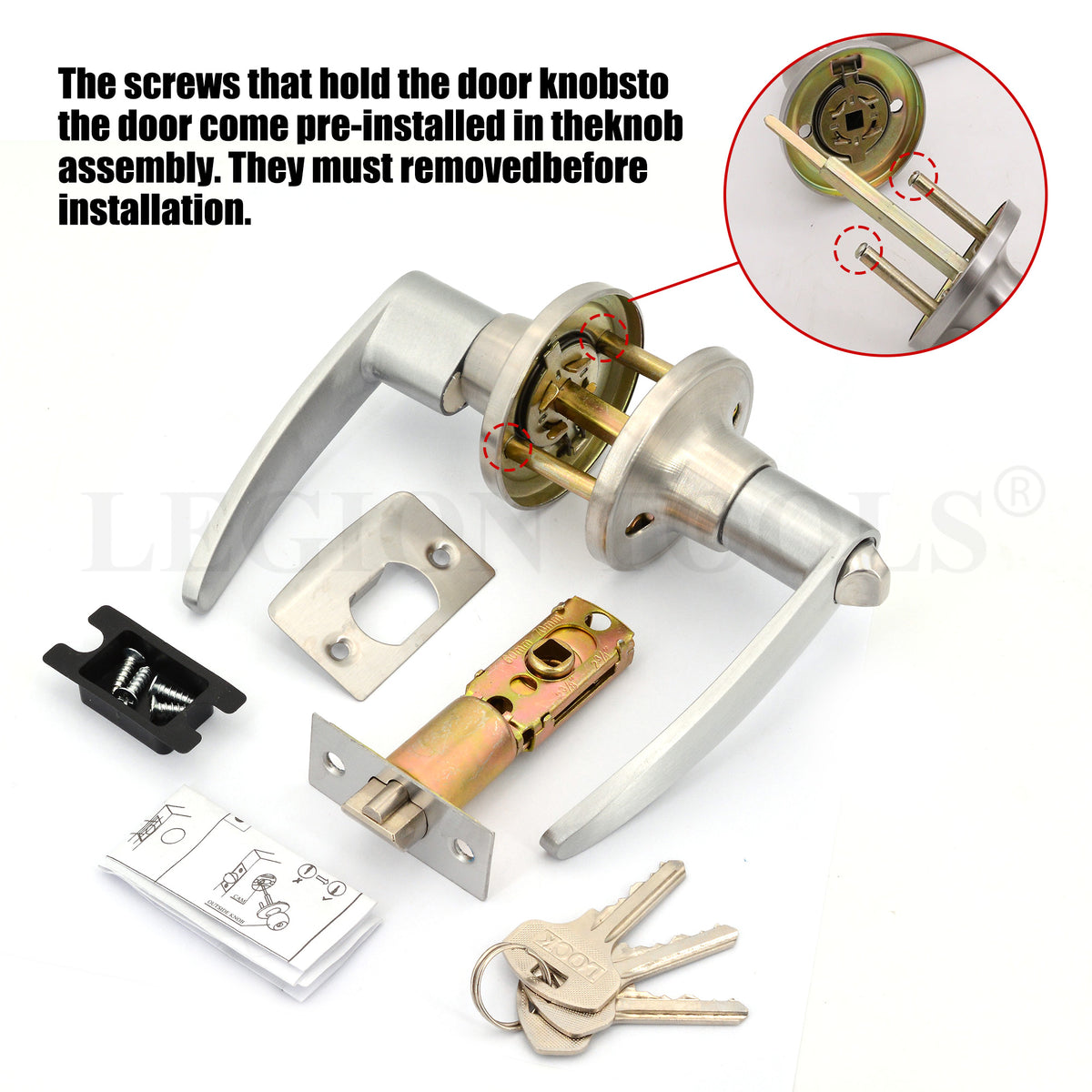 Entrance Door Lock Set Lever Handle – Legion Warehouse