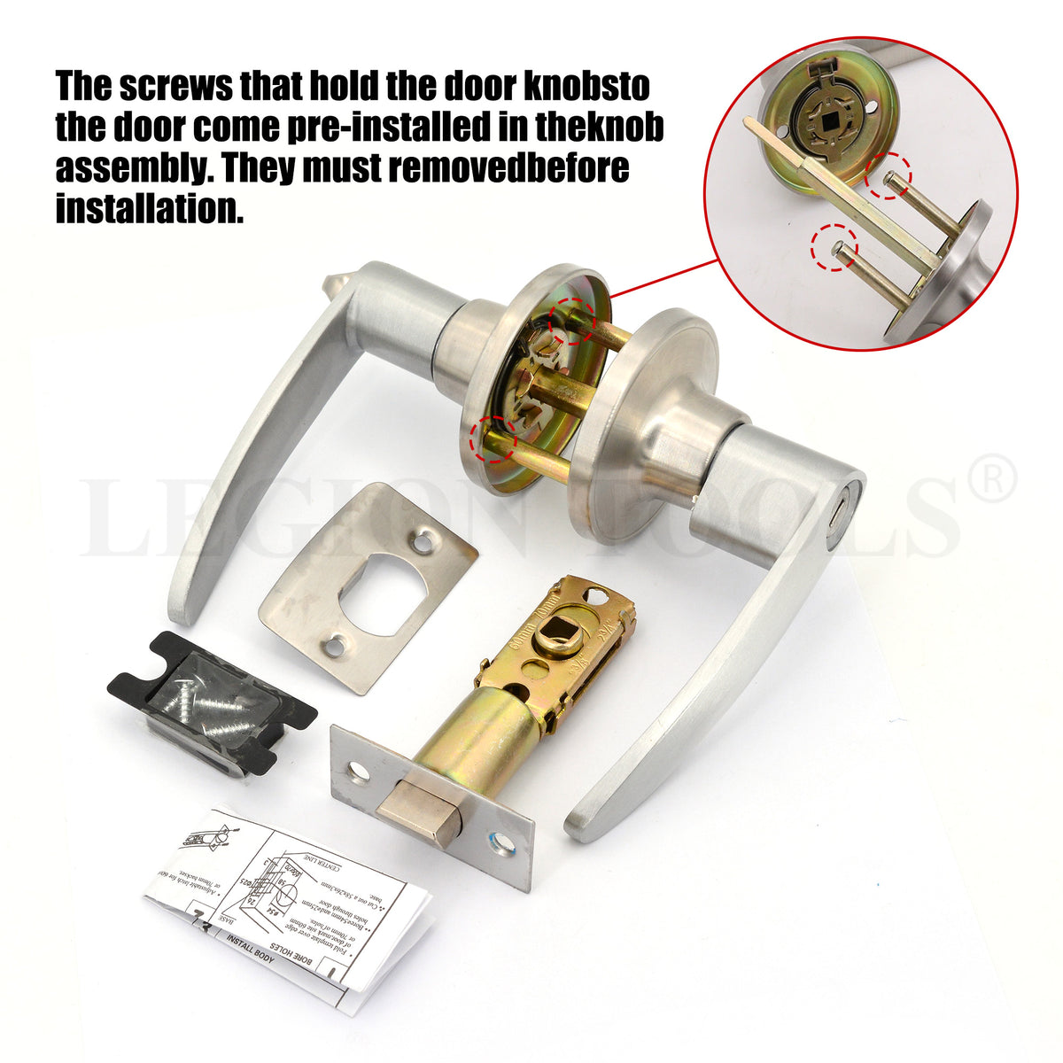 Privacy Door Lock Set Lever Handle – Legion Warehouse