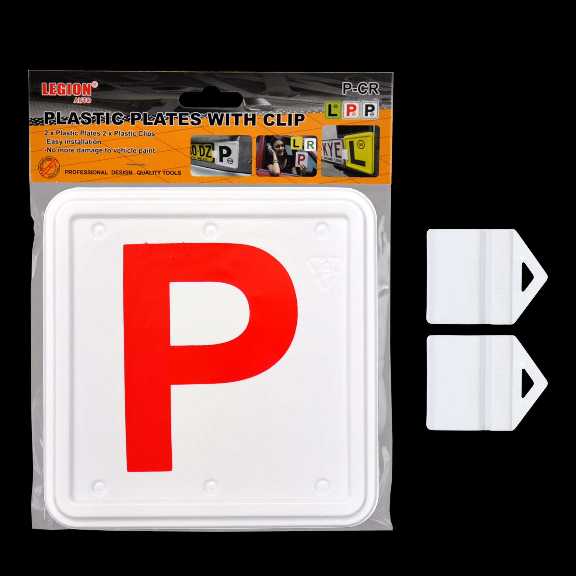 Plastic Red P Plate 2PCS – Legion Warehouse