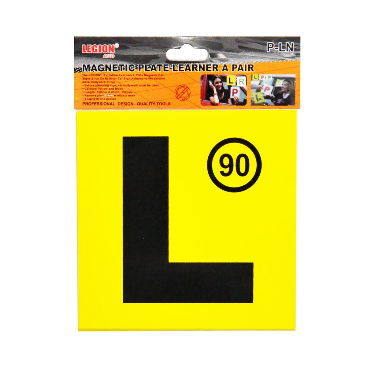 Magnetic Yellow Learner L Plate 2PCS – Legion Warehouse