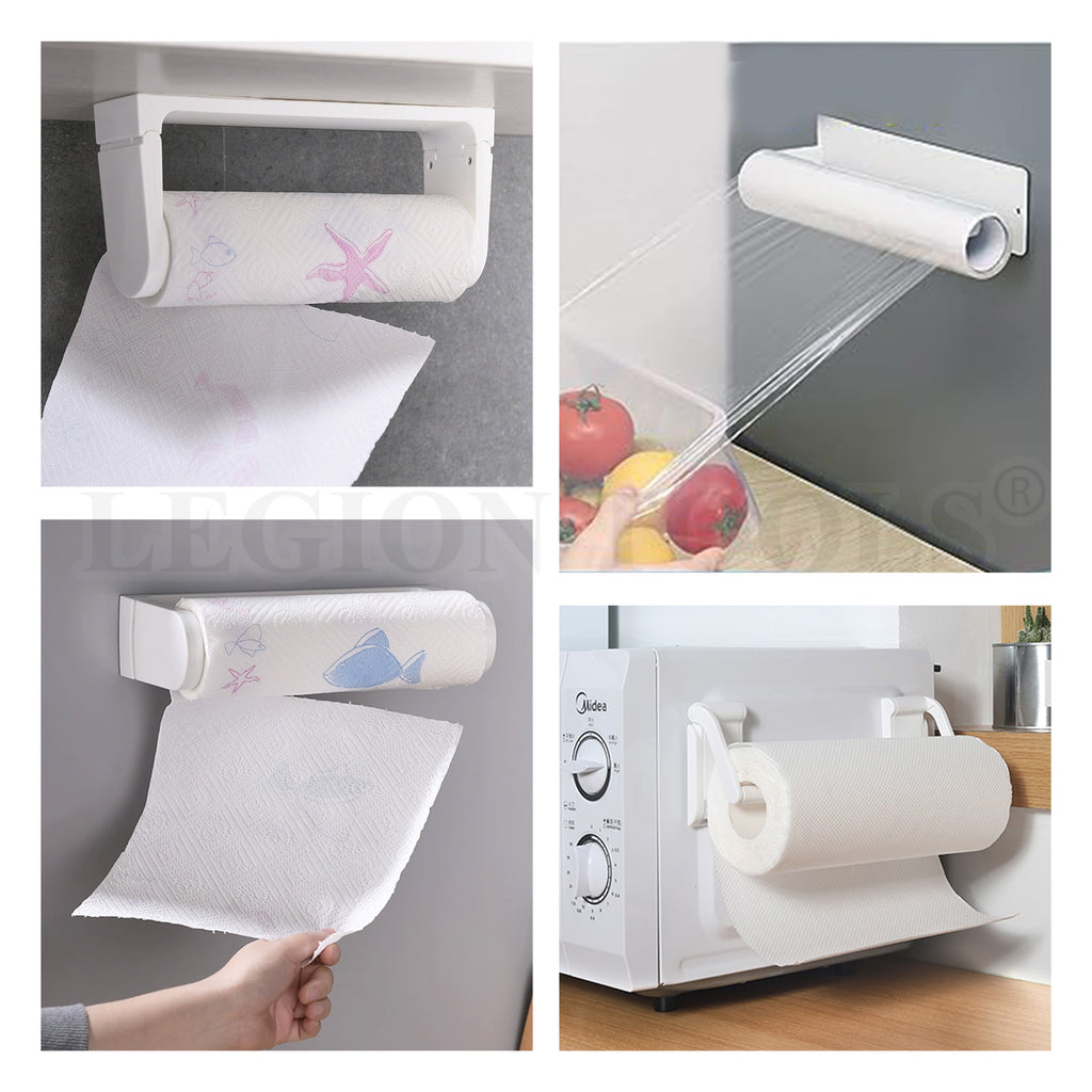 Toilet Paper Roll Holder Rack Rail Tissue Storage Paper Towel Rail Wall ...