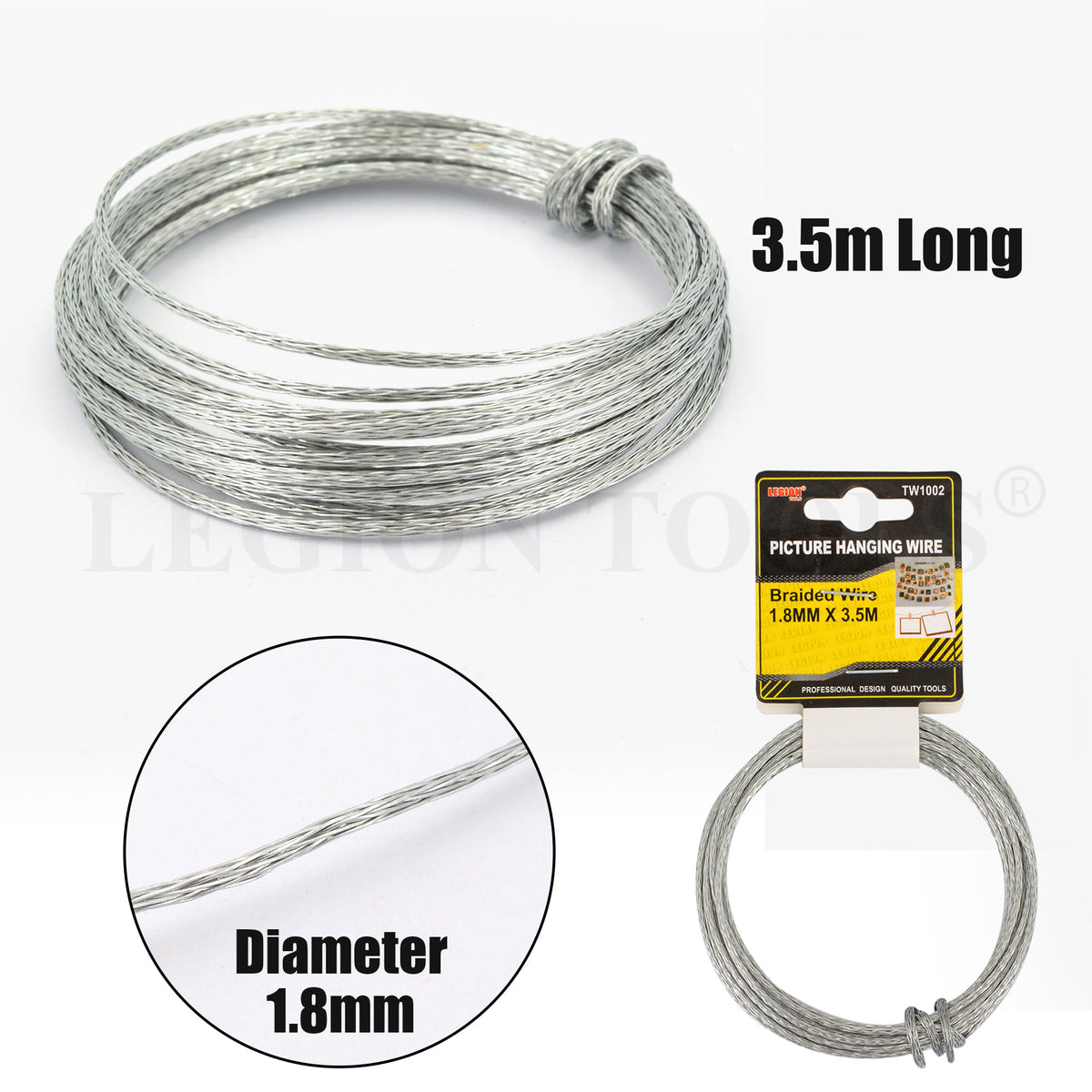 Picture Hanging Wire Steel Braided Wire – Legion Warehouse