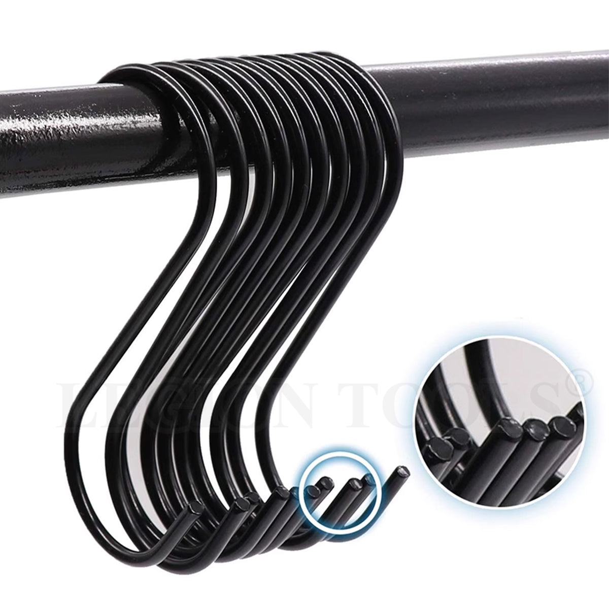 Black Steel S Shape Hook 5mm x 150mm – Legion Warehouse