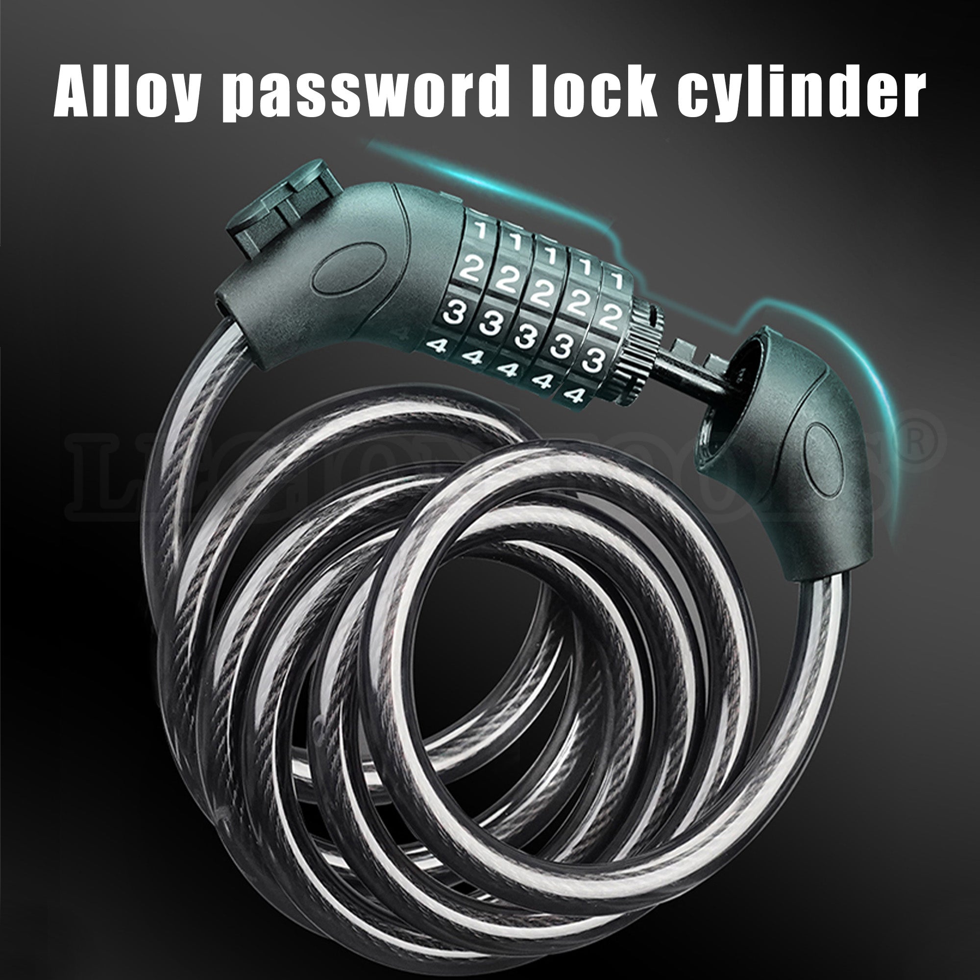 Bicycle Cable Lock 5-Digit Combination 1m×10mm – Legion Warehouse