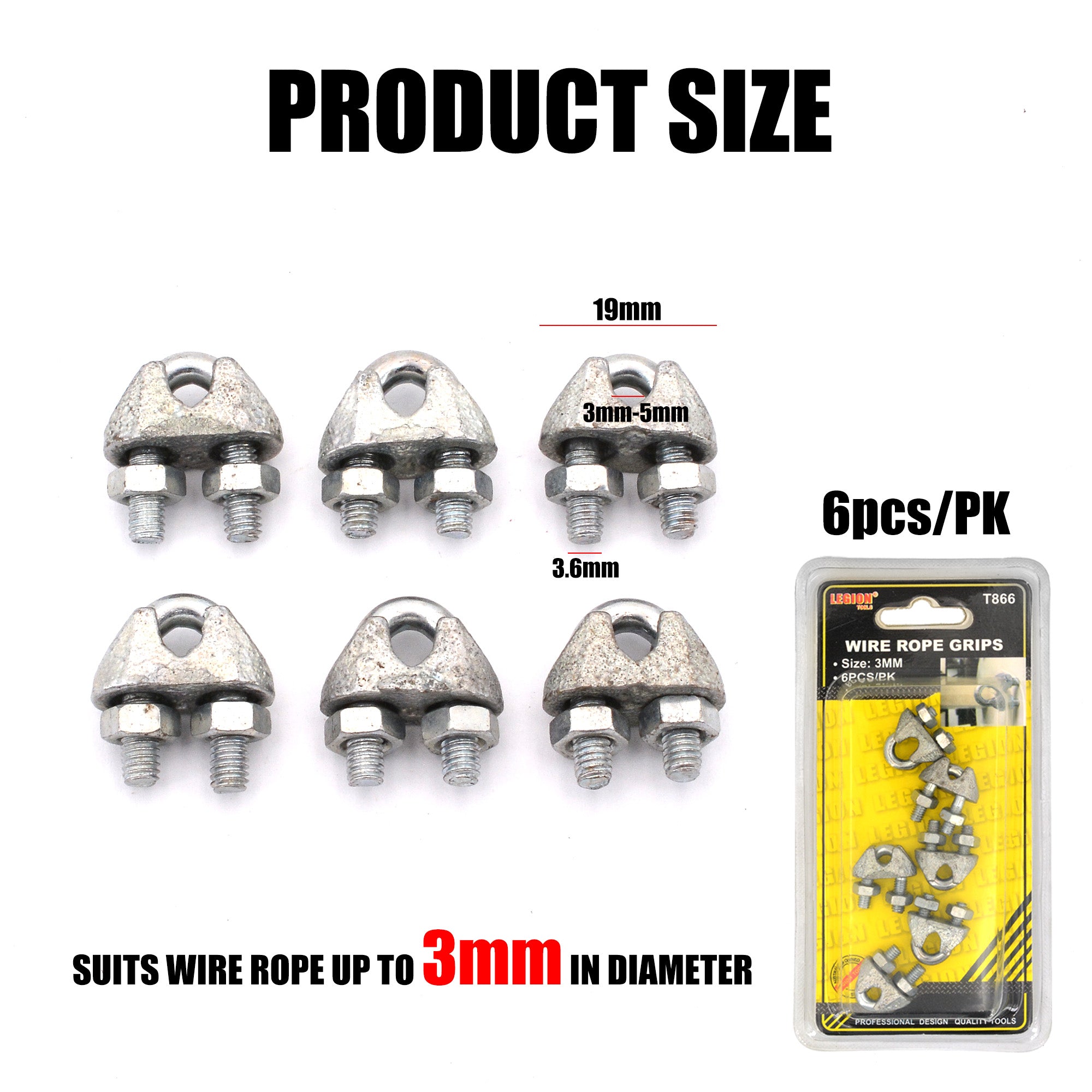 Steel Wire Rope Clip – Legion Warehouse