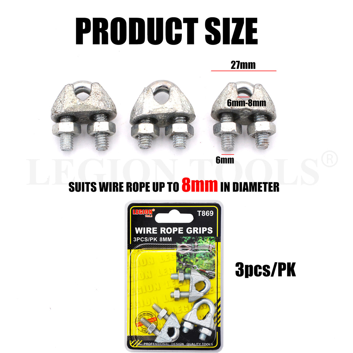 Steel Wire Rope Clip – Legion Warehouse