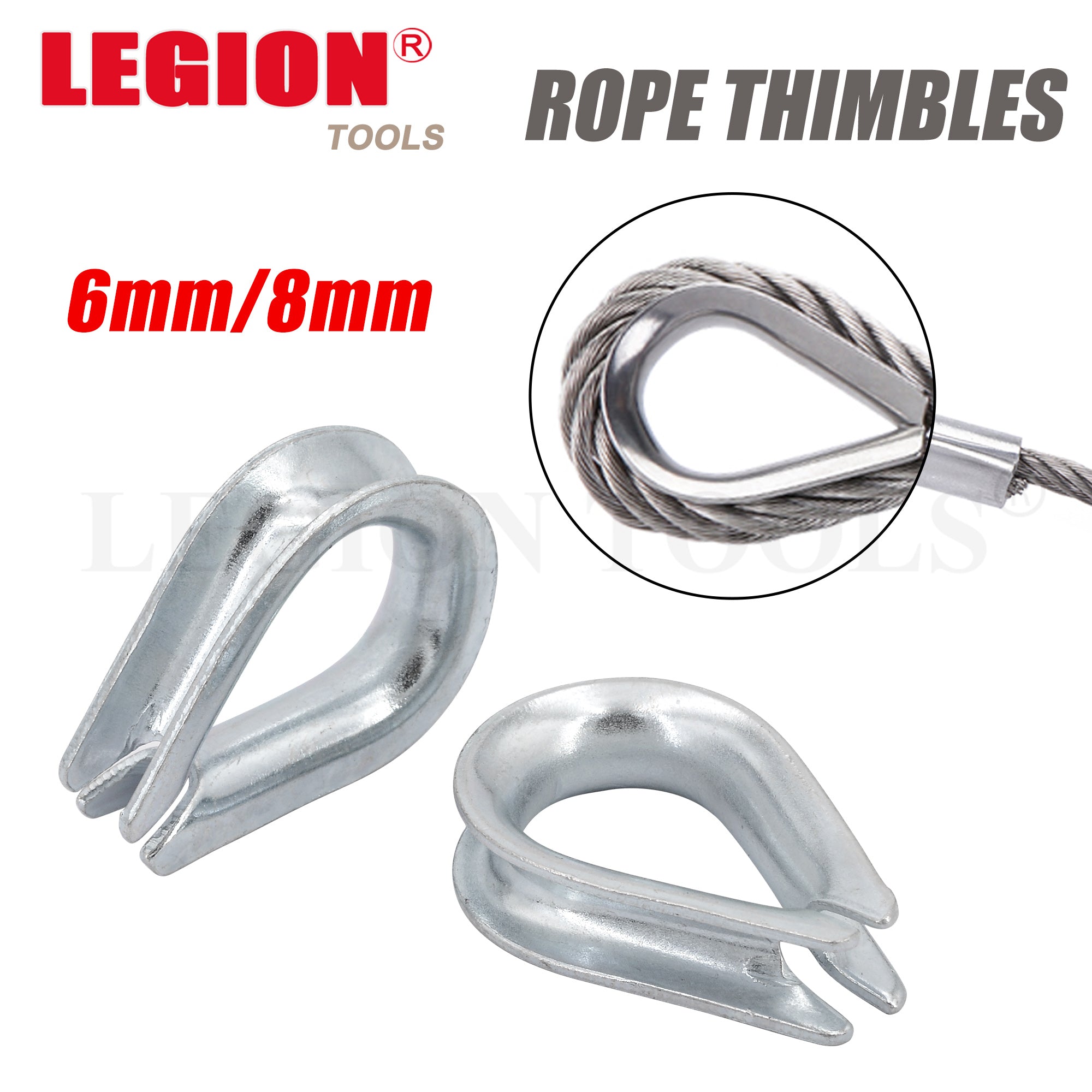 Steel Rope Thimble 6MM/8MM – Legion Warehouse