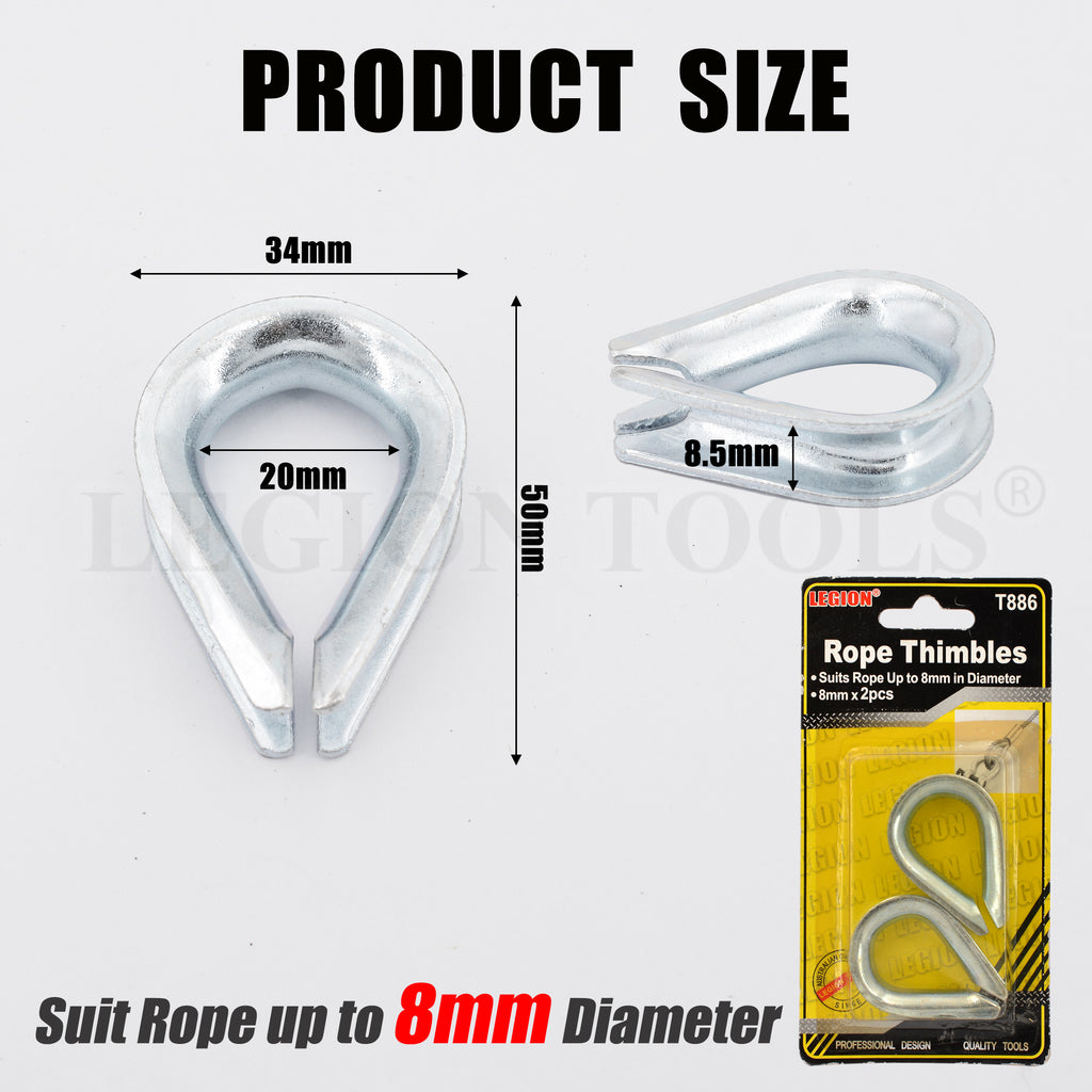 Steel Rope Thimble 6MM/8MM – Legion Warehouse