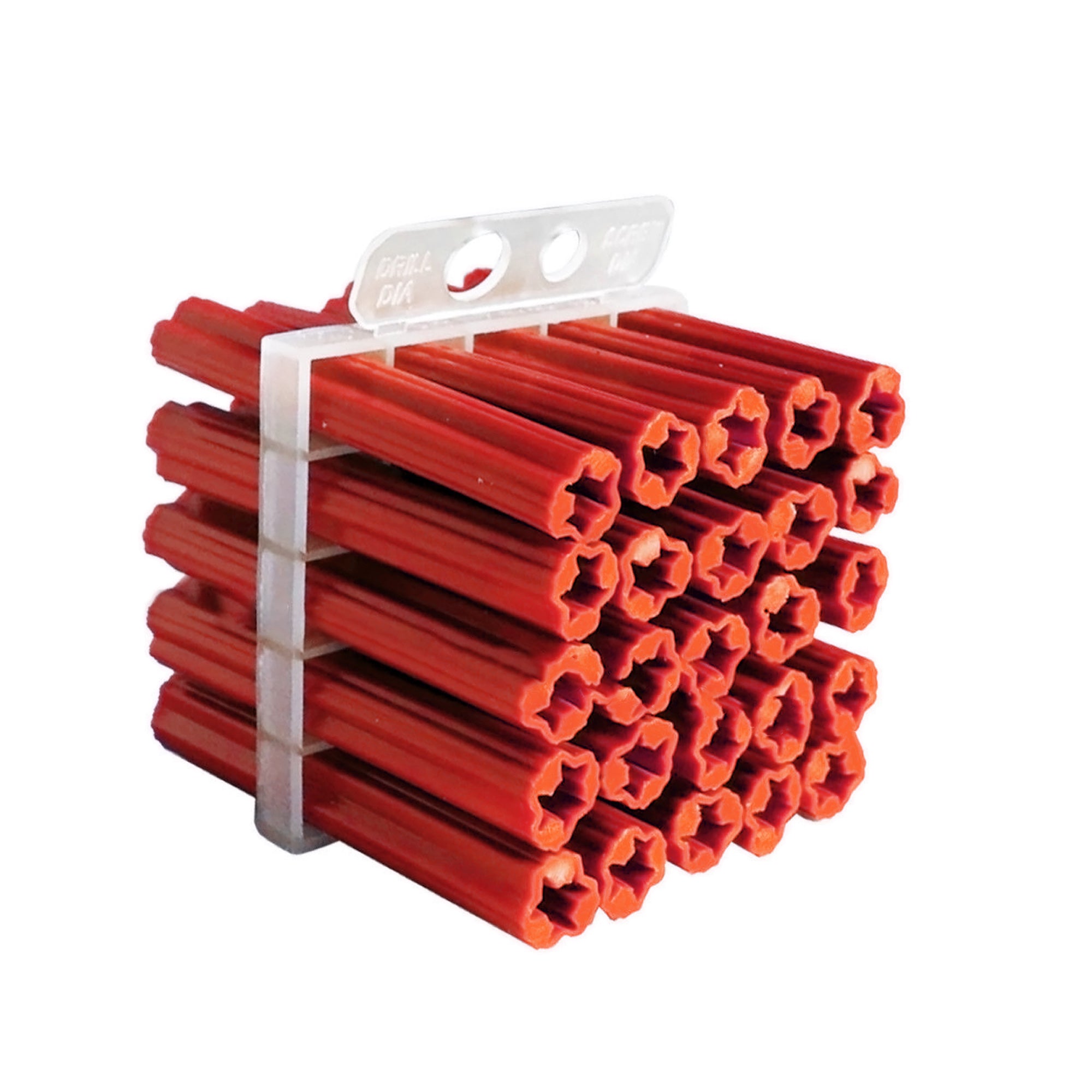 Red Plastic Wall Plug Anchor 6×25mm – Legion Warehouse