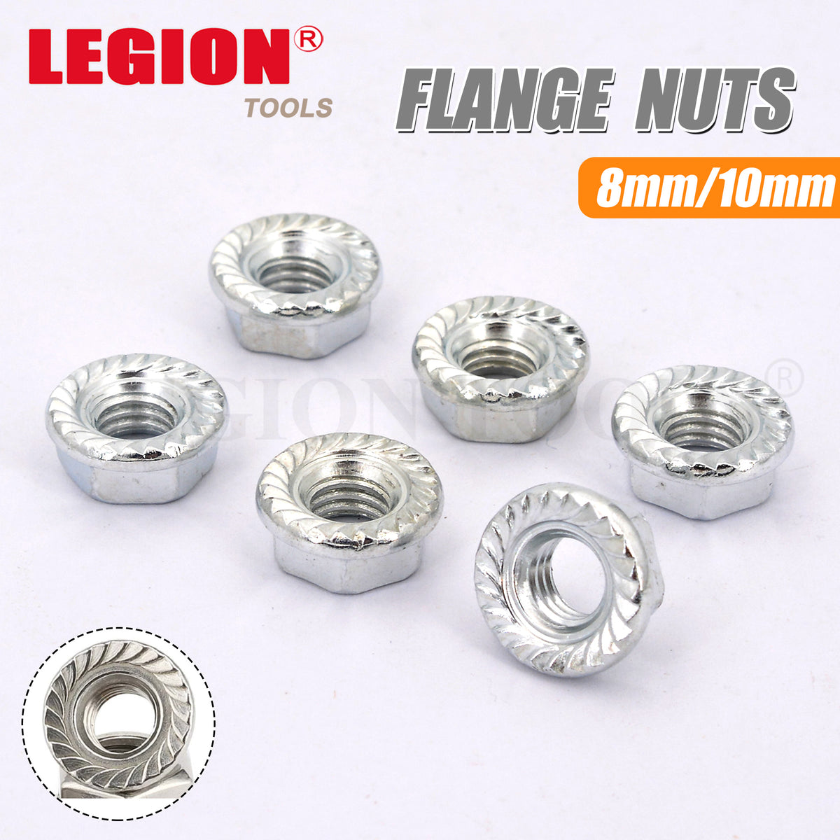 Hex Flange Serrated Nuts – Legion Warehouse