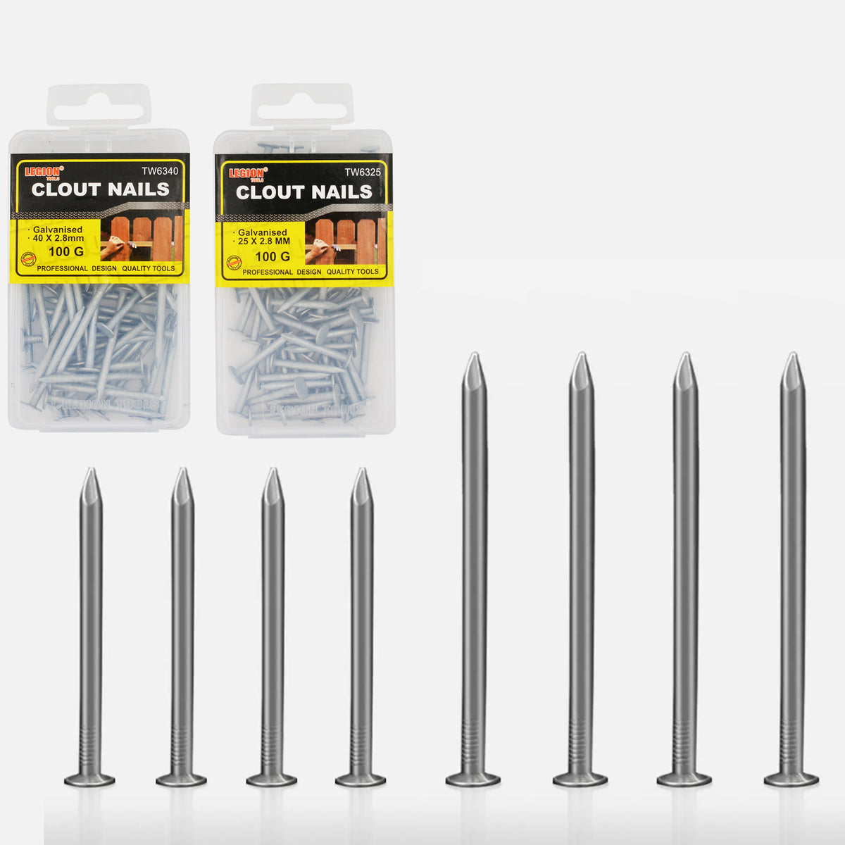 Clout Nails 2 Sizes – Legion Warehouse