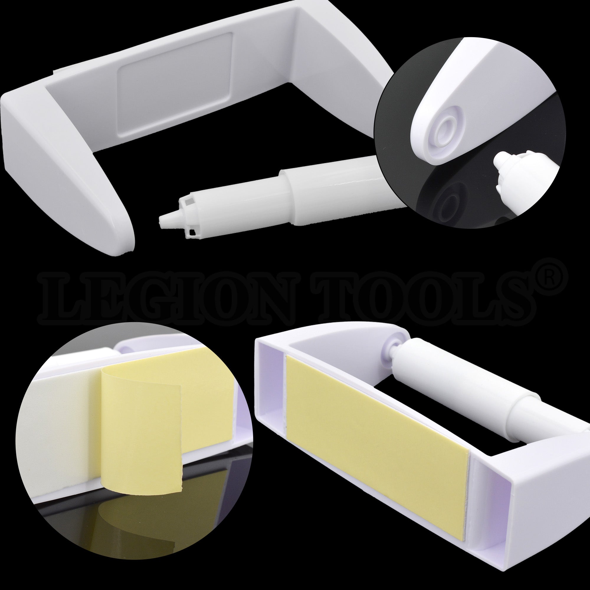 Toilet Paper Roll Holder Rack Rail Tissue Storage Paper Towel Rail Wall ...