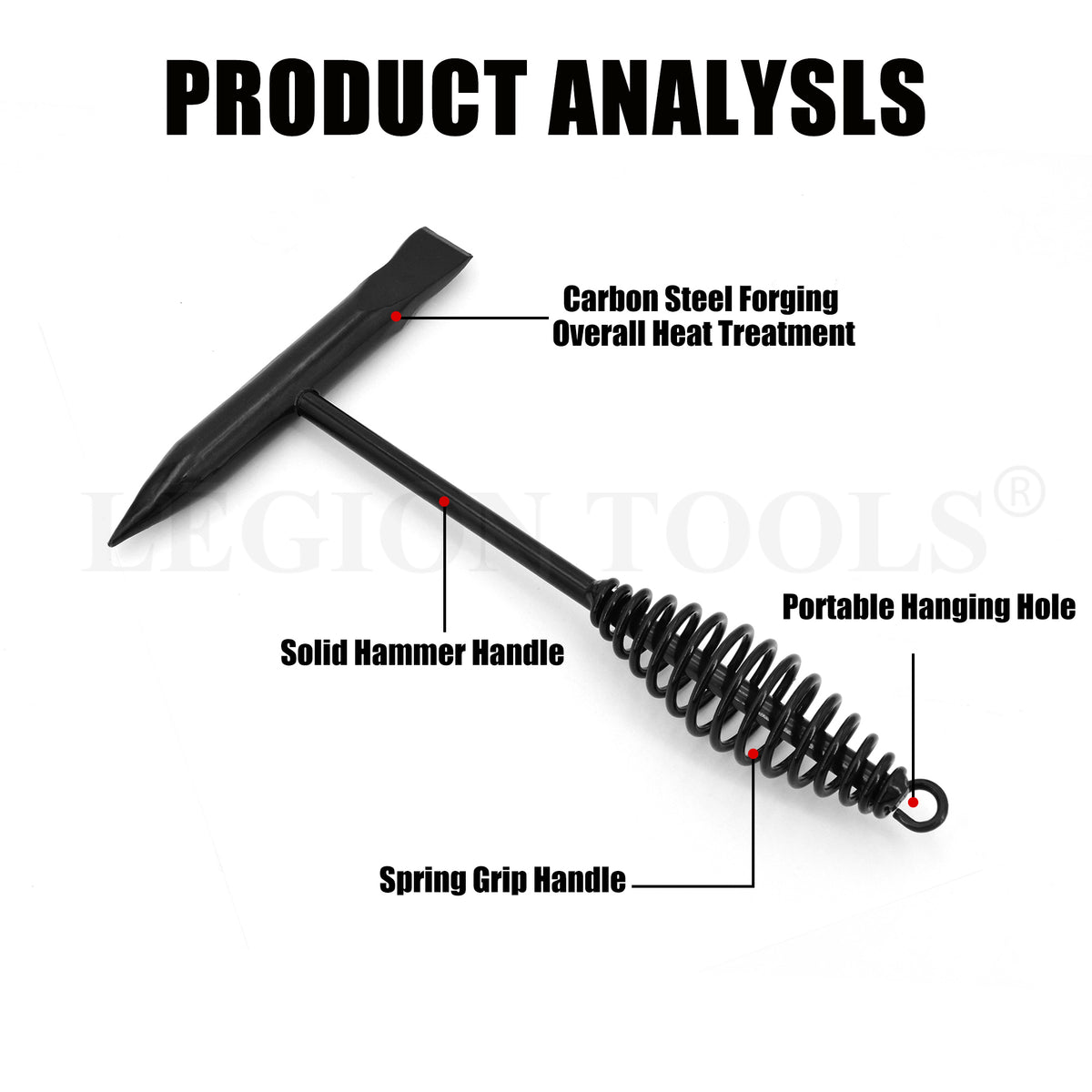 Welding Chipping Hammer Spring Handle Hold Heart Cleaning Harden DIY ...