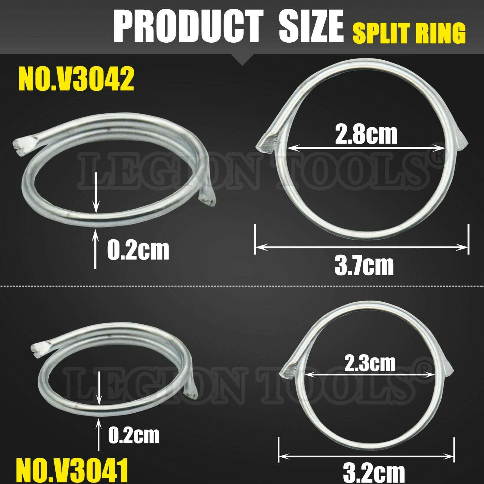 Curtain Split Rings – Legion Warehouse