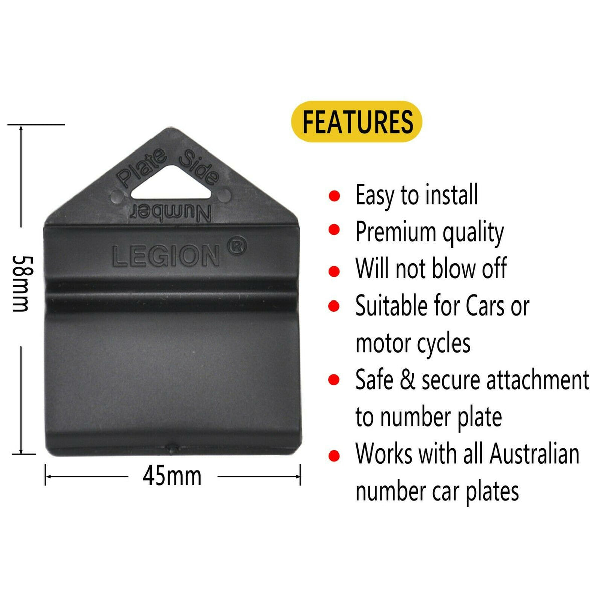 Black L & P Plate Clips 12PCS/PK – Legion Warehouse