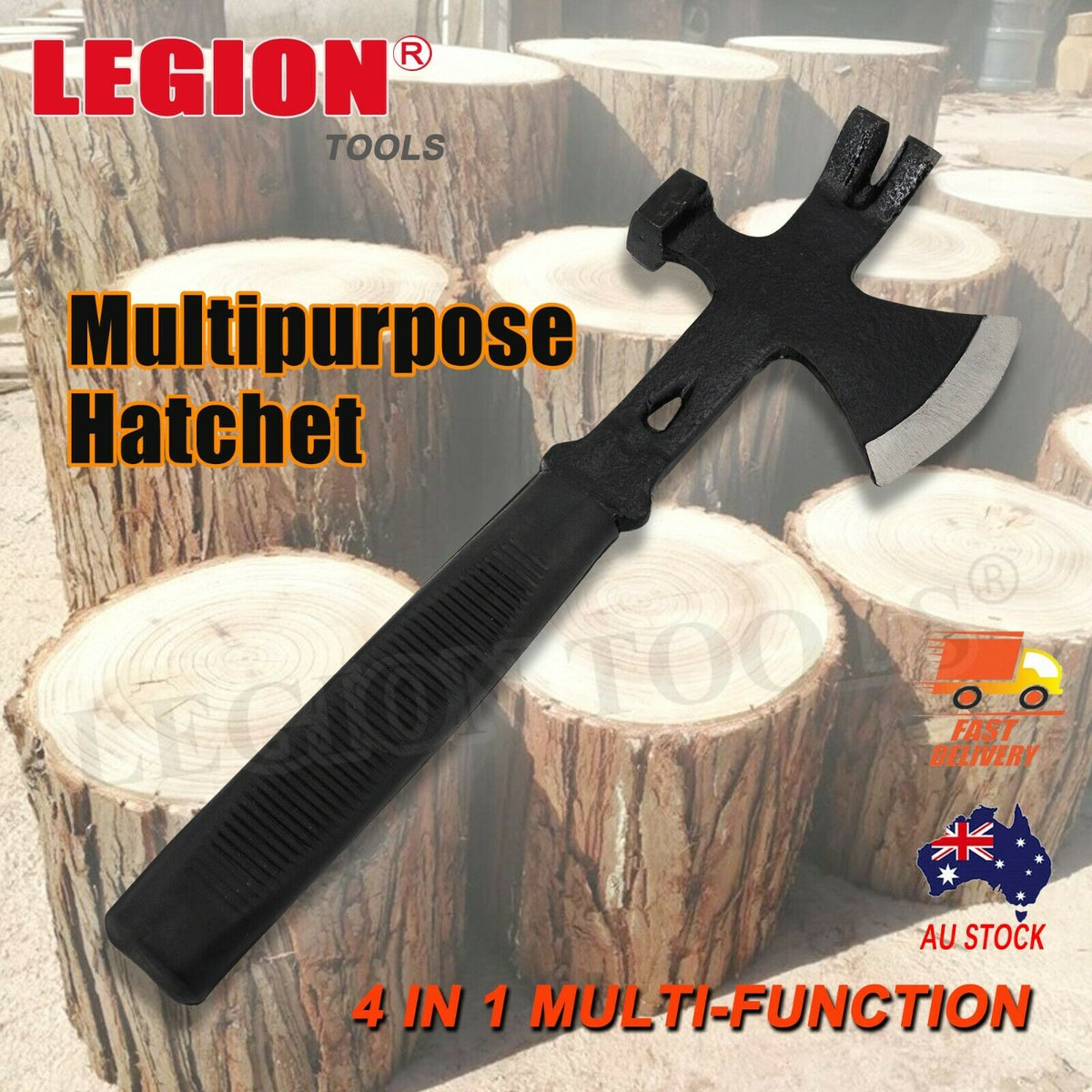 Multi Purpose Black Steel Hatchet 13