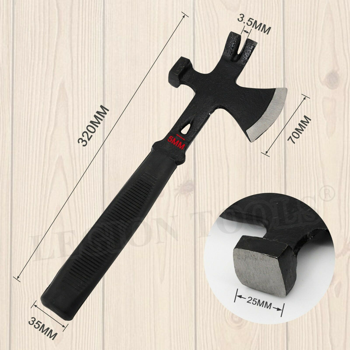 Multi Purpose Black Steel Hatchet 13" – Legion Warehouse