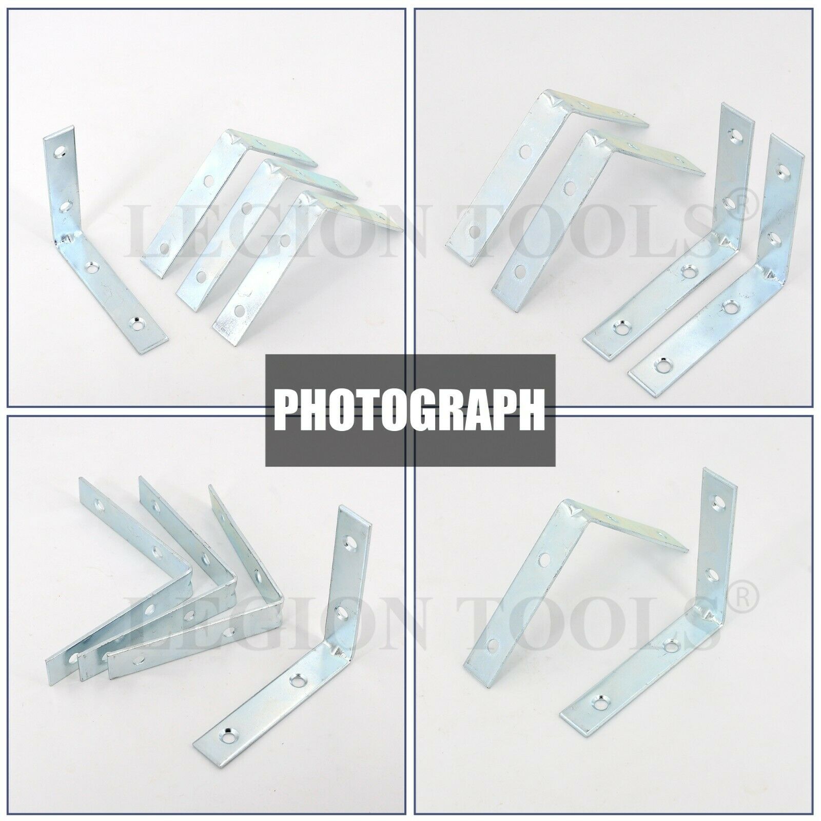 Zinc Plated Angle Brackets 4PCS – Legion Warehouse