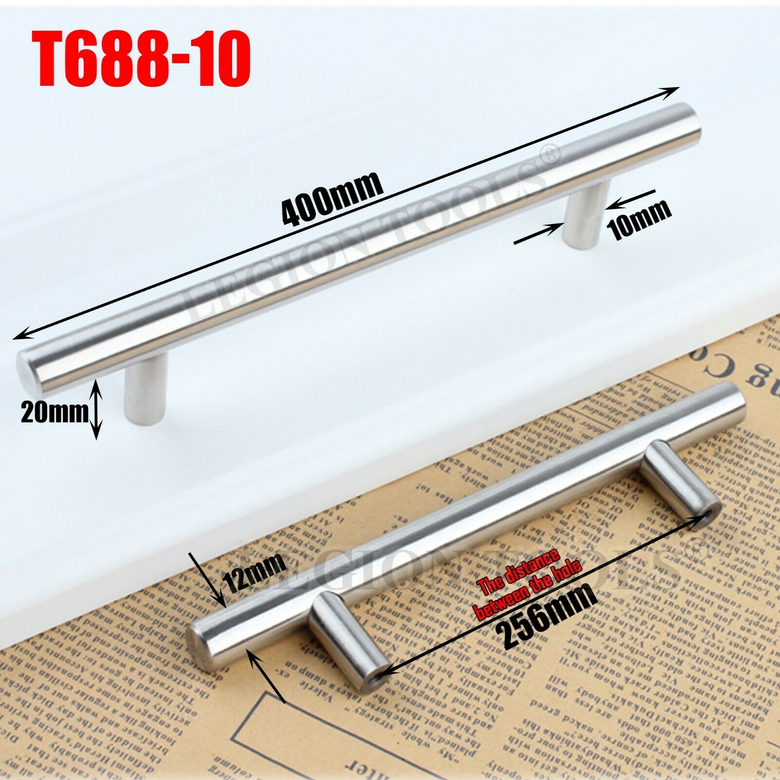 Brushed Stainless Steel Cabinet Handles 10 Sizes – Legion Warehouse