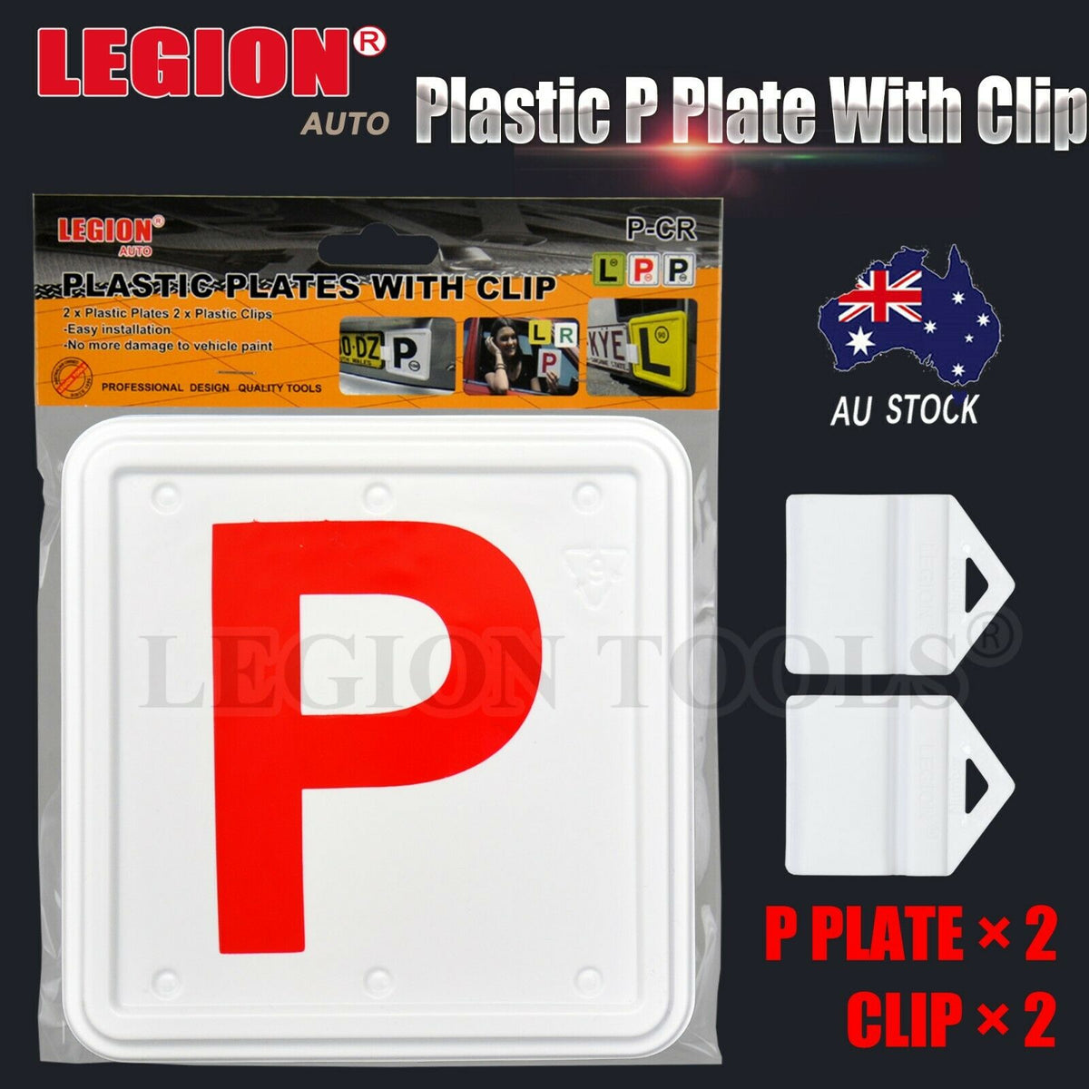 Plastic Red P Plate 2PCS – Legion Warehouse