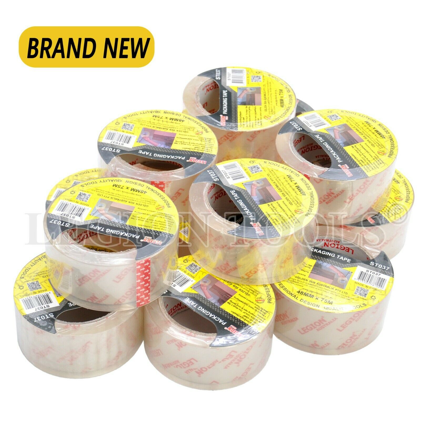 Clear Packing Tape 48mm×75m – Legion Warehouse