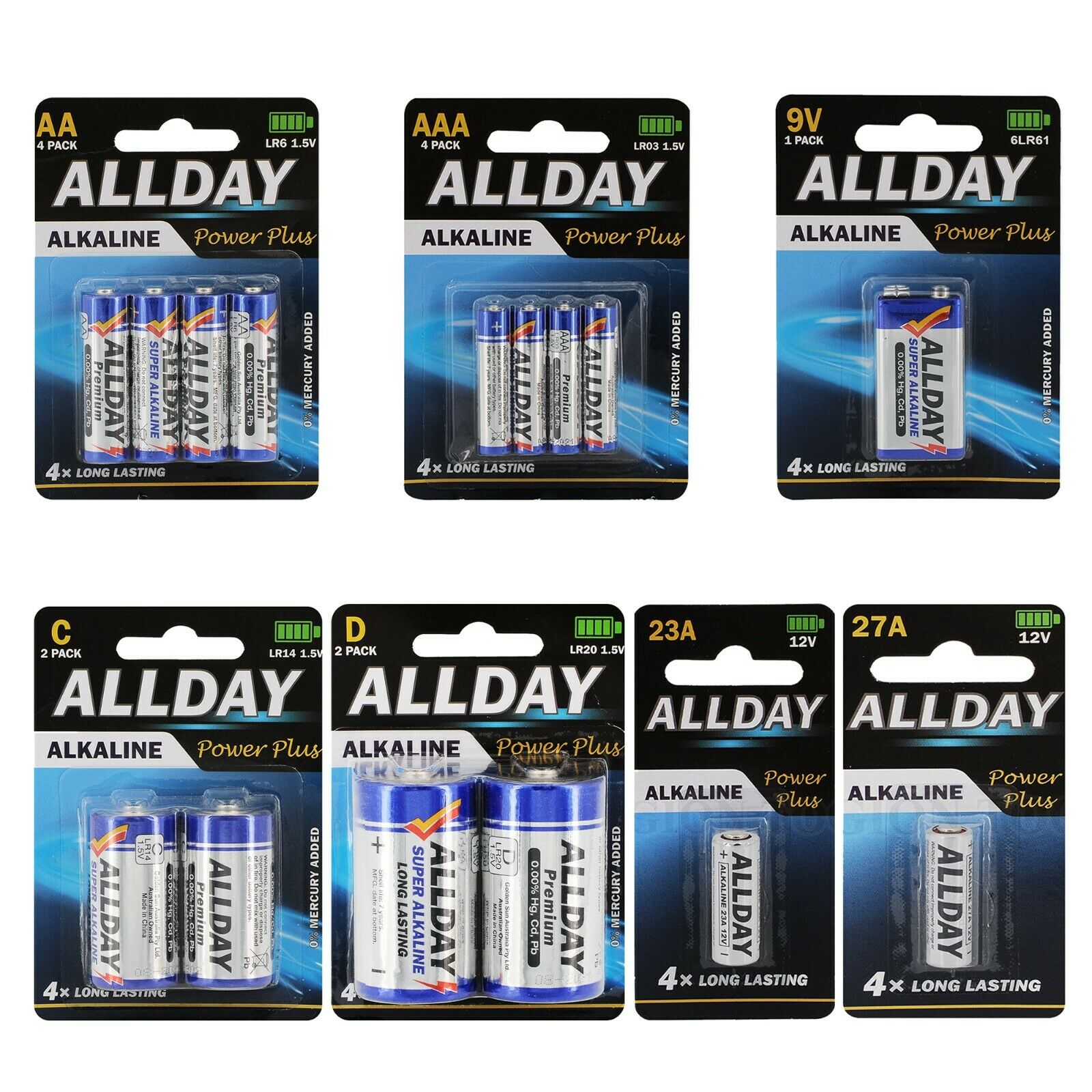 Alkaline Batteries AA / AAA / C / D / 9V – Legion Warehouse