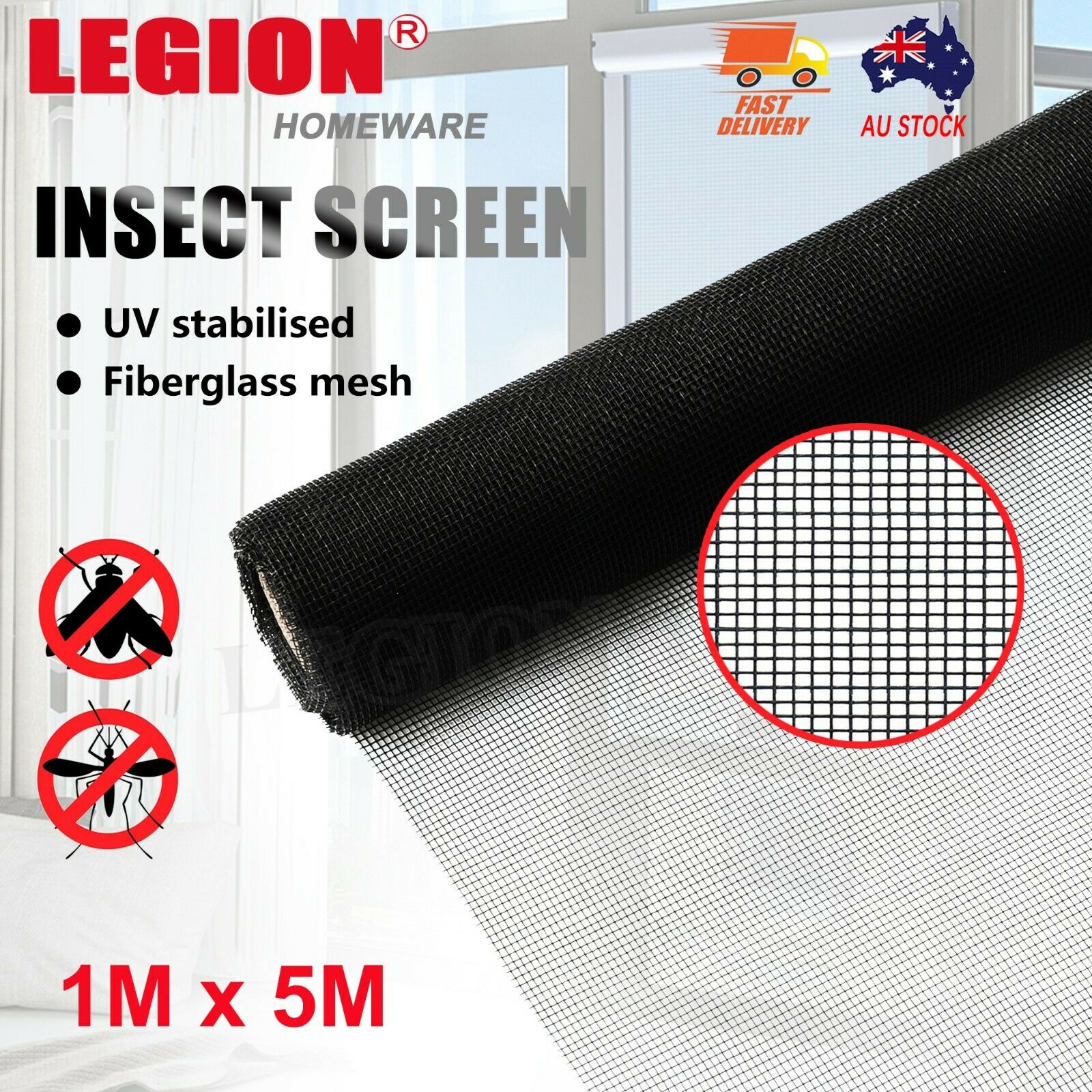 Insect Screen Black Mesh Net – Legion Warehouse