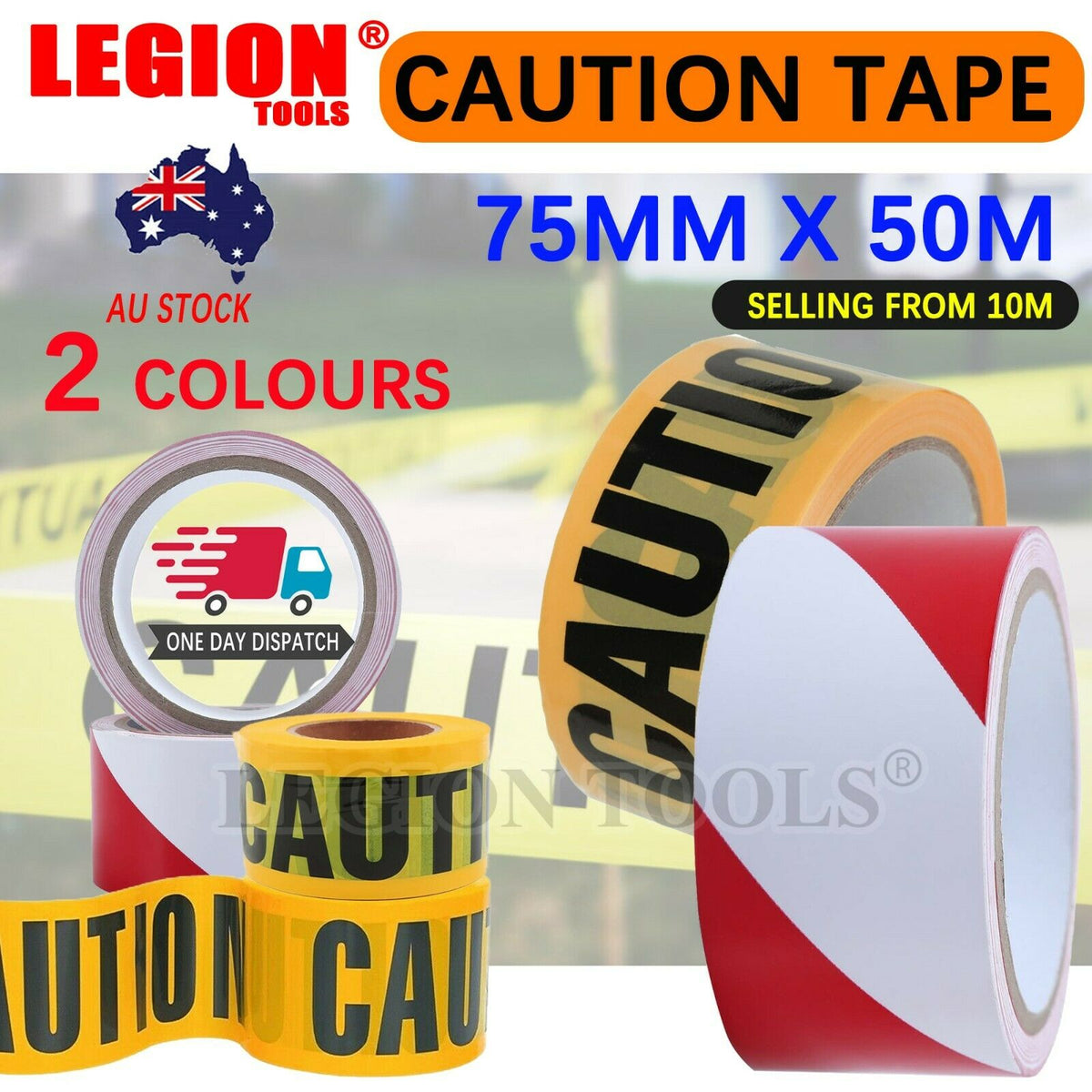 Caution Tape 75mm * 50M – Legion Warehouse
