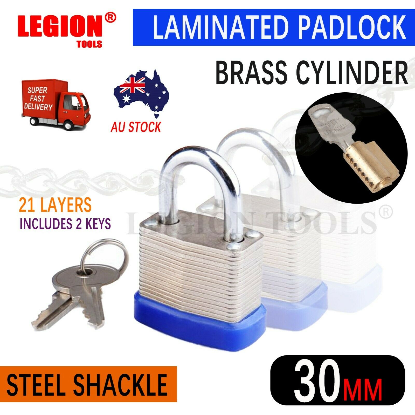 Padlock, Locks and Chain – Legion Warehouse
