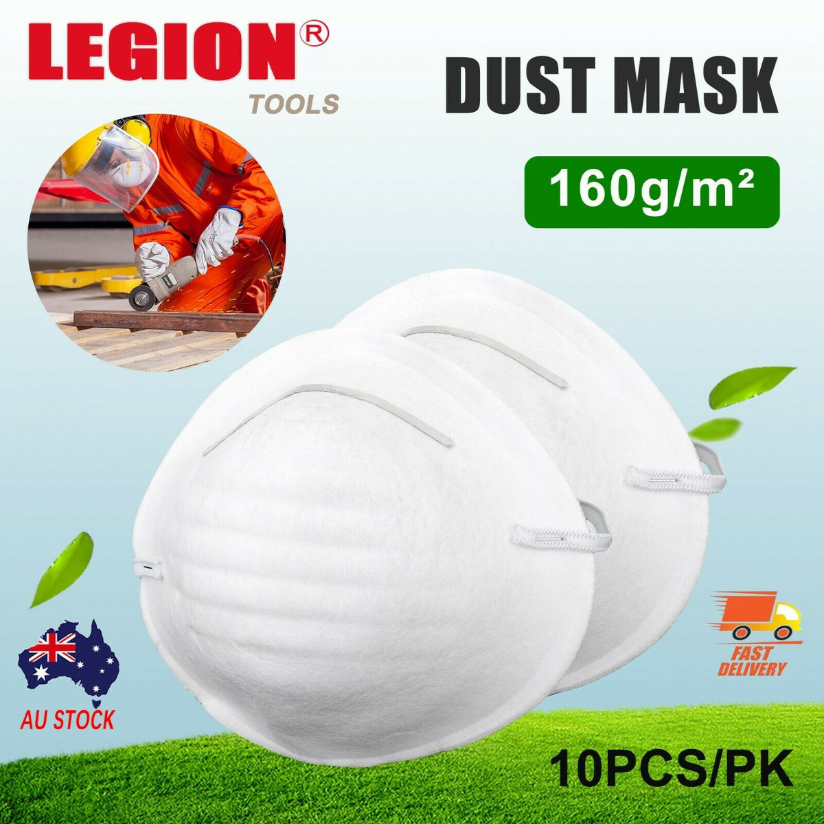 Dust Disposable Face Mask 10x – Legion Warehouse