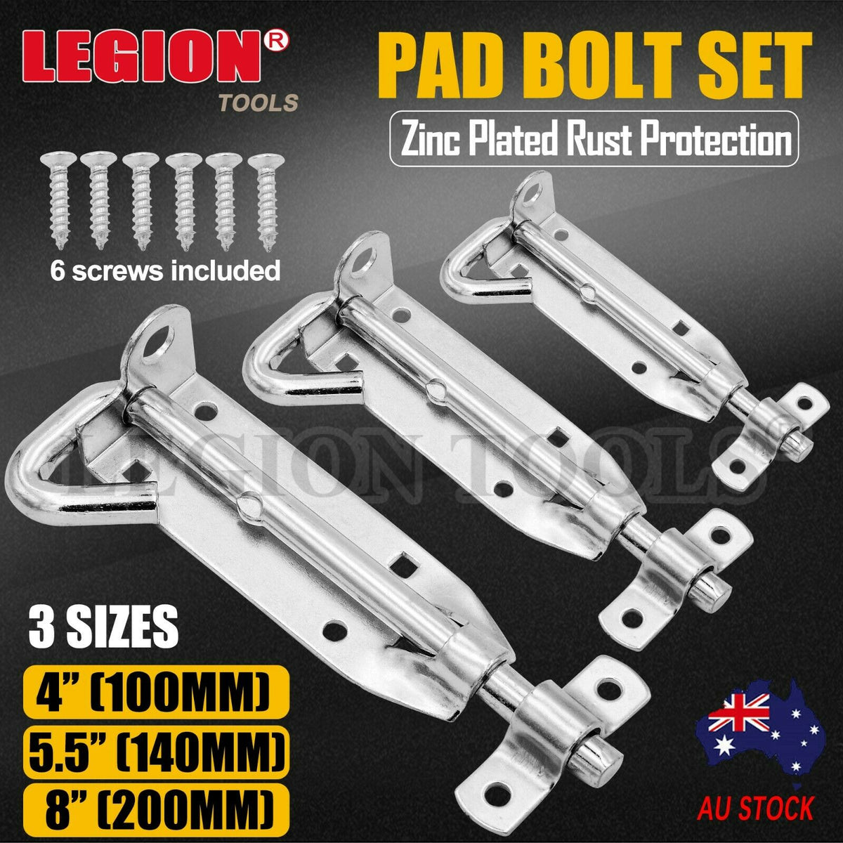 Pad Bolt Set 3 Sizes – Legion Warehouse