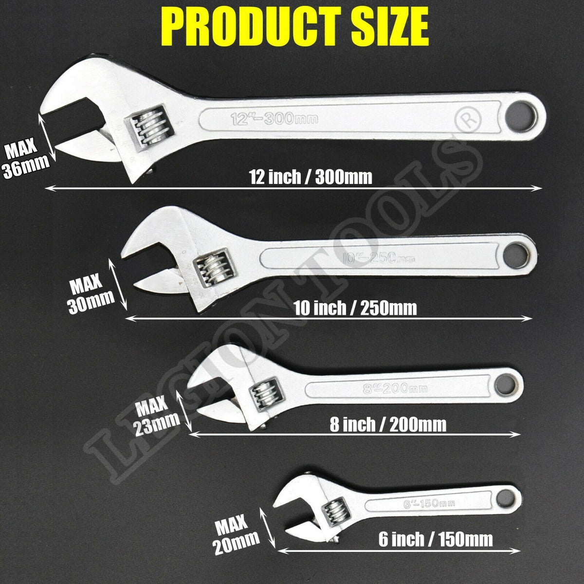 Adjustable Wrench Set 6"/8"/10"/12" – Legion Warehouse