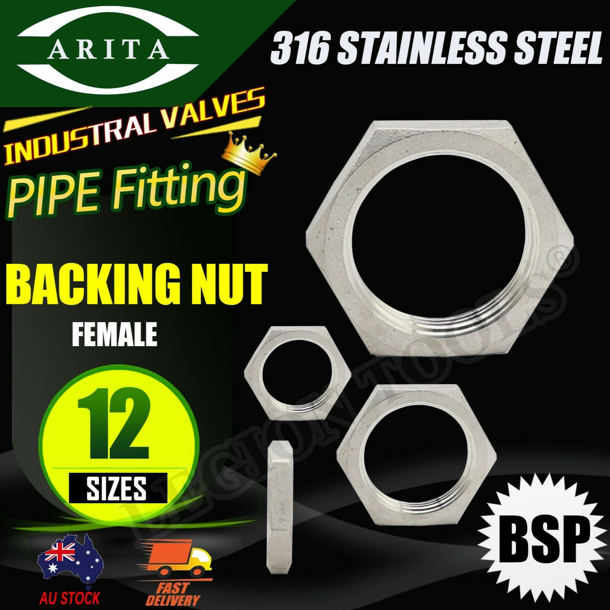 Backing Nut F Pipe Fitting | ARITA – Legion Warehouse