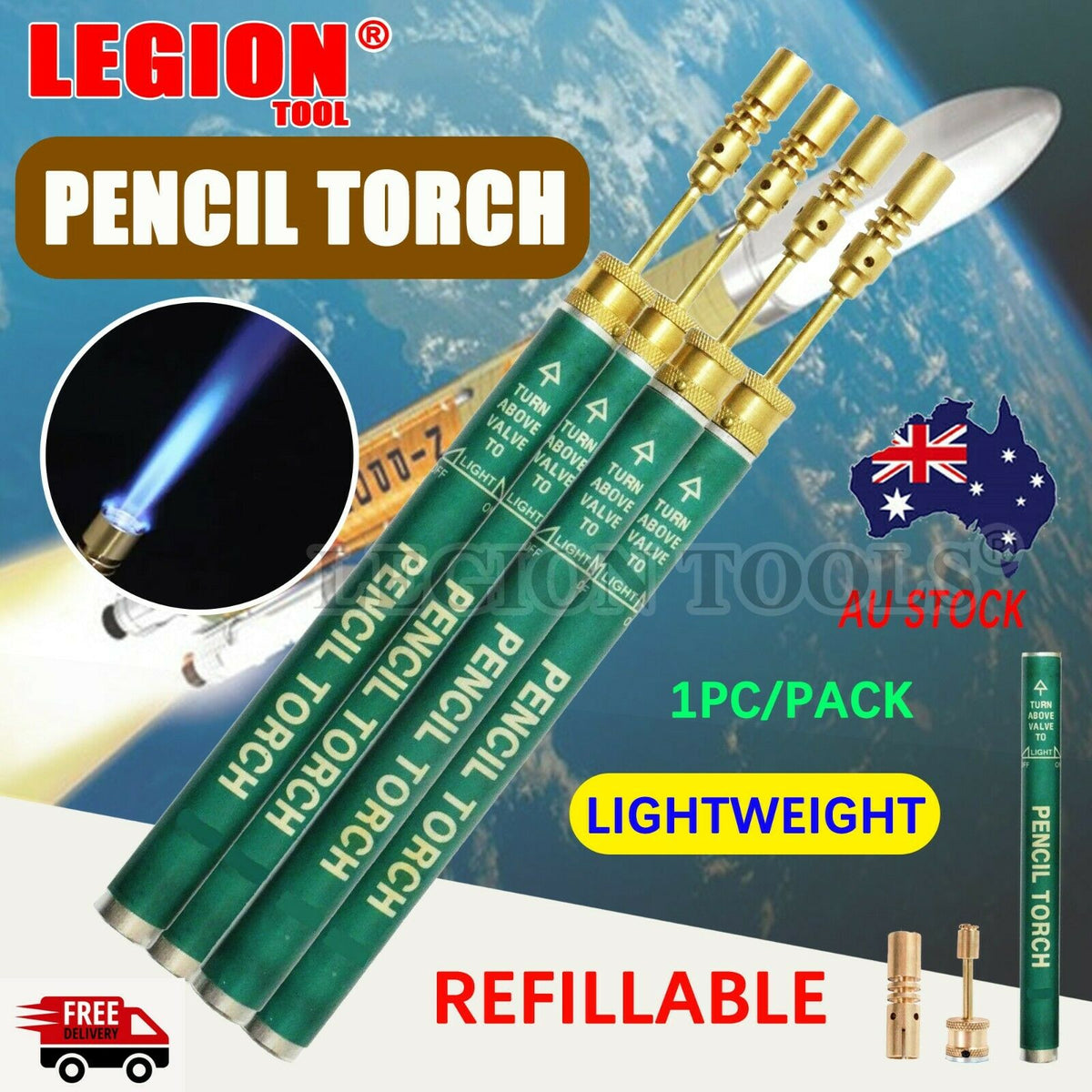Butane Gas Refillable Pencil Torch 1PC – Legion Warehouse
