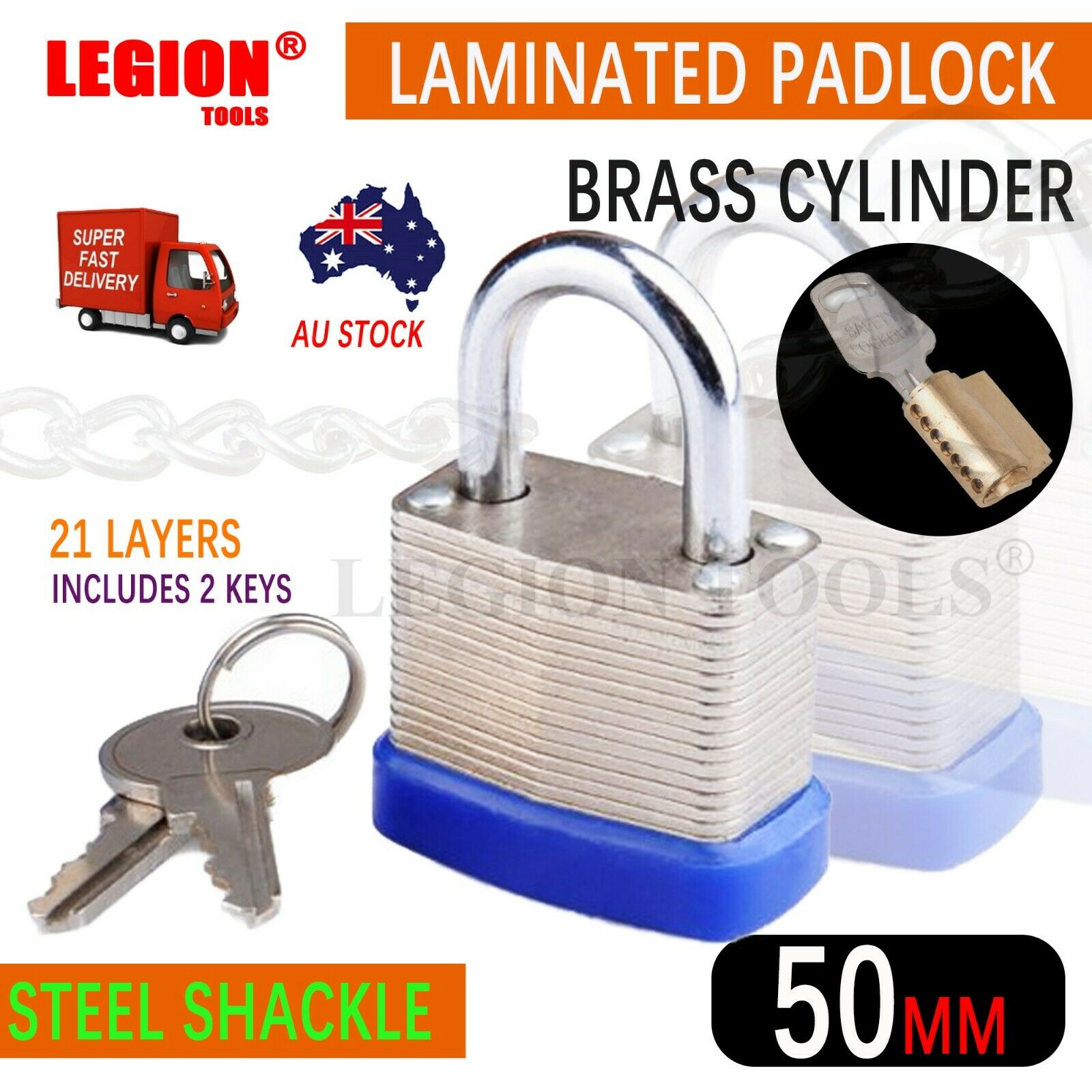 Padlock, Locks and Chain – Legion Warehouse