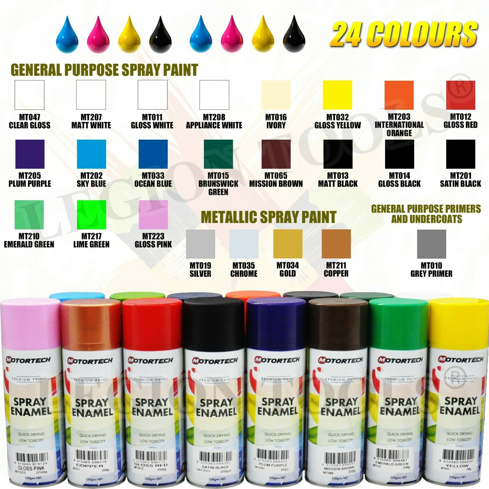 MOTORTECH Spray Paint 1PC – Legion Warehouse