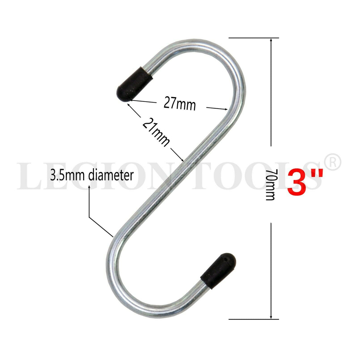Steel S Shape Hook 5 Sizes – Legion Warehouse
