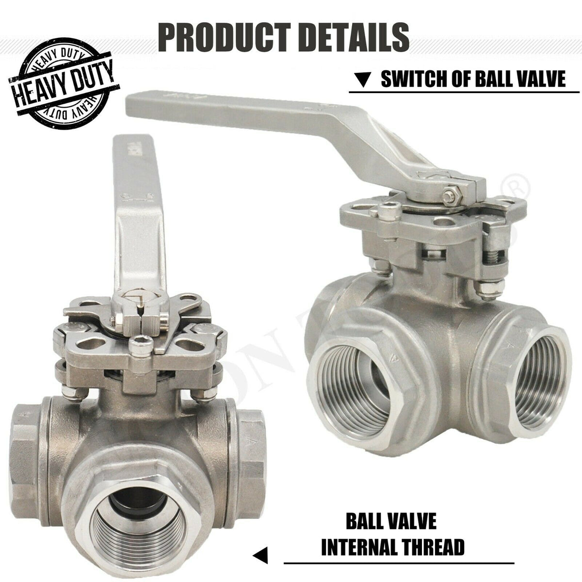 3 Way Ball Valve L Port 1000psi 8 Sizes | ARITA – Legion Warehouse