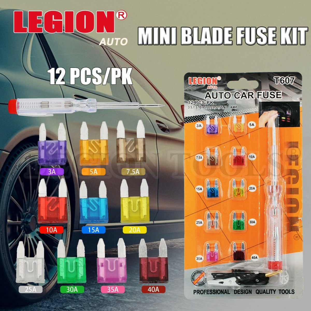 Auto Car Fuse 12PCS/PK – Legion Warehouse