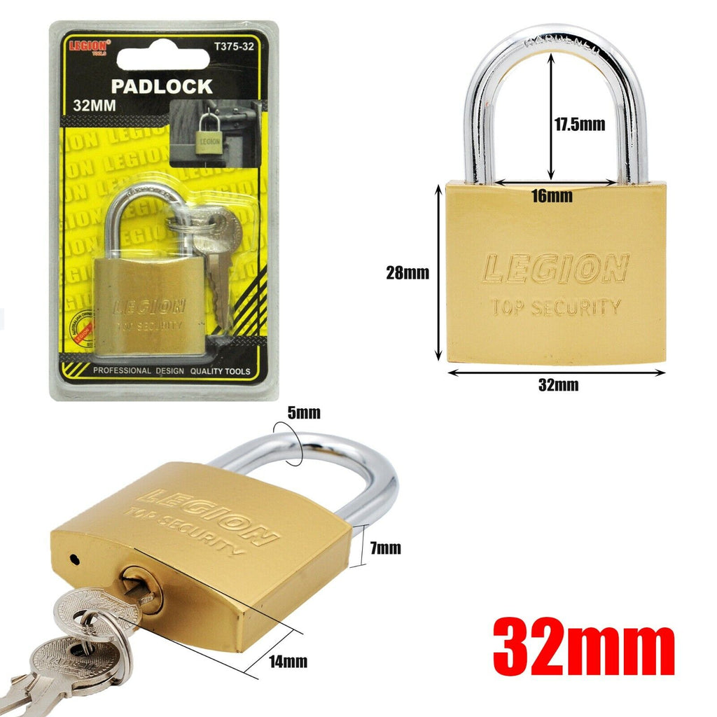 Padlock 20/25/32/38/48/61mm 6 Sizes – Legion Warehouse