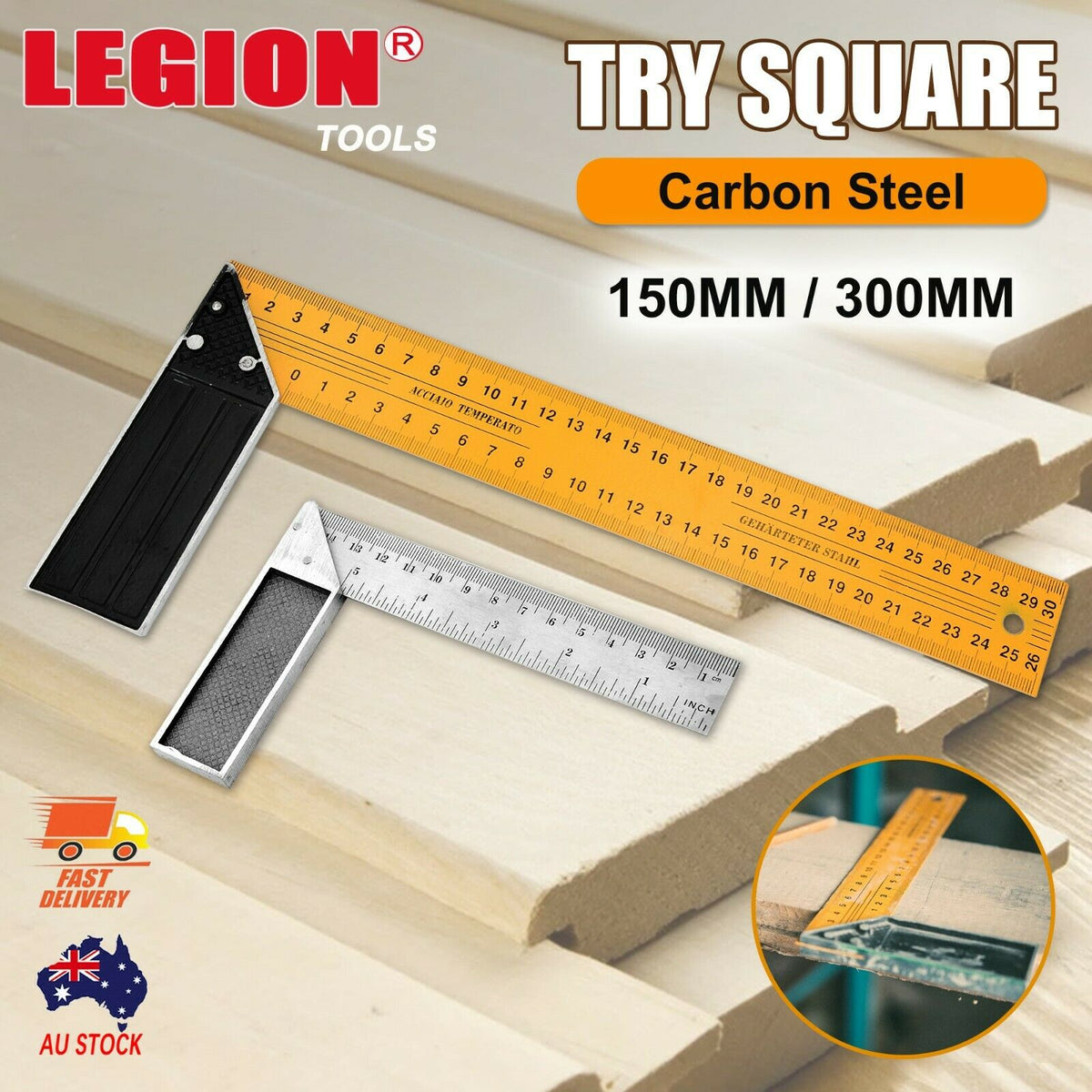 Triangle Ruler Try Square 2 Sizes – Legion Warehouse