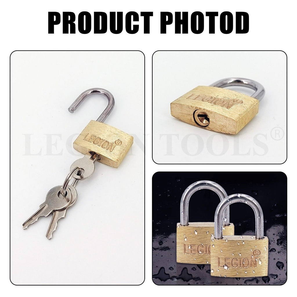 Brass Plated Mini Padlock 25mm – Legion Warehouse