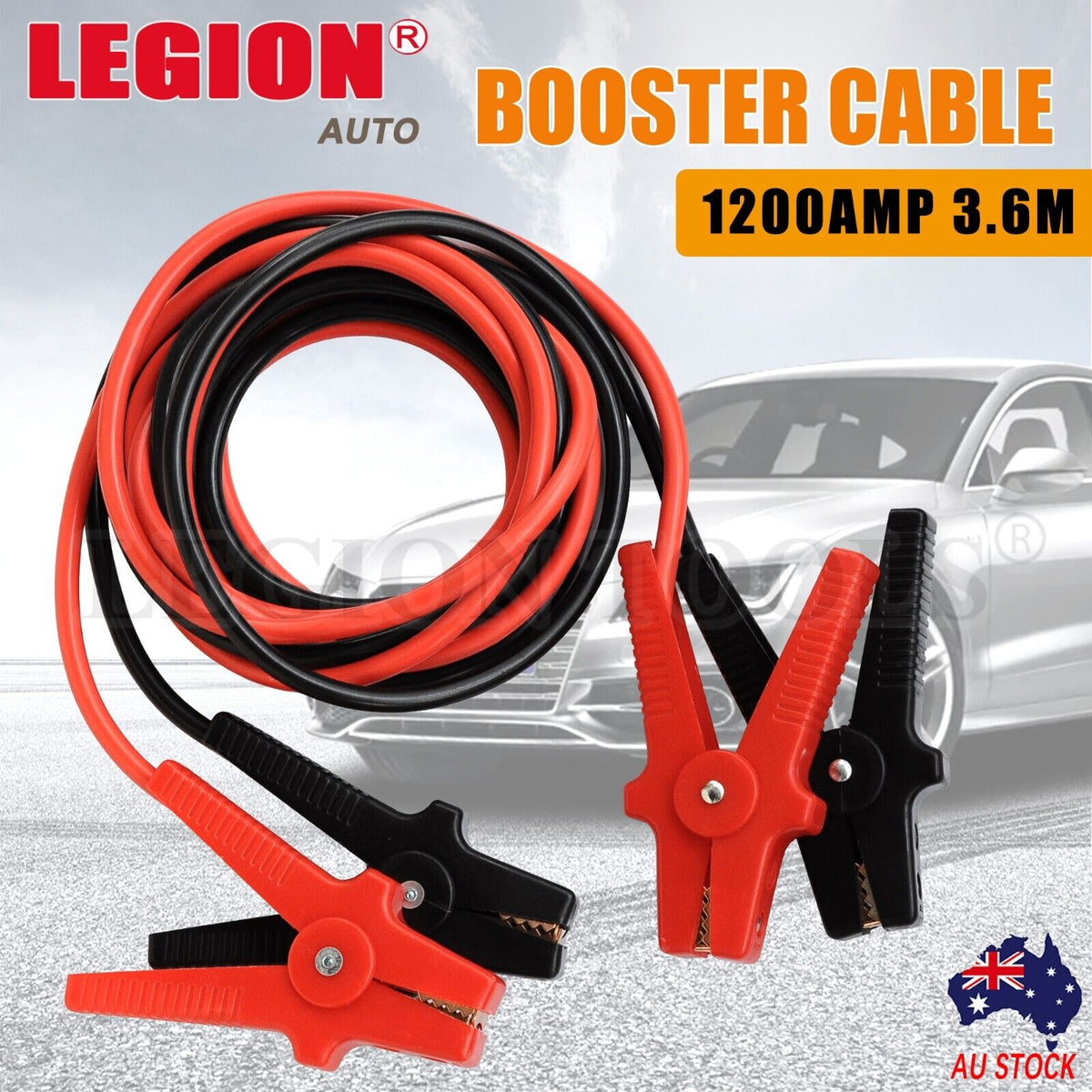 Booster Cables 1200AMP 3.6M – Legion Warehouse