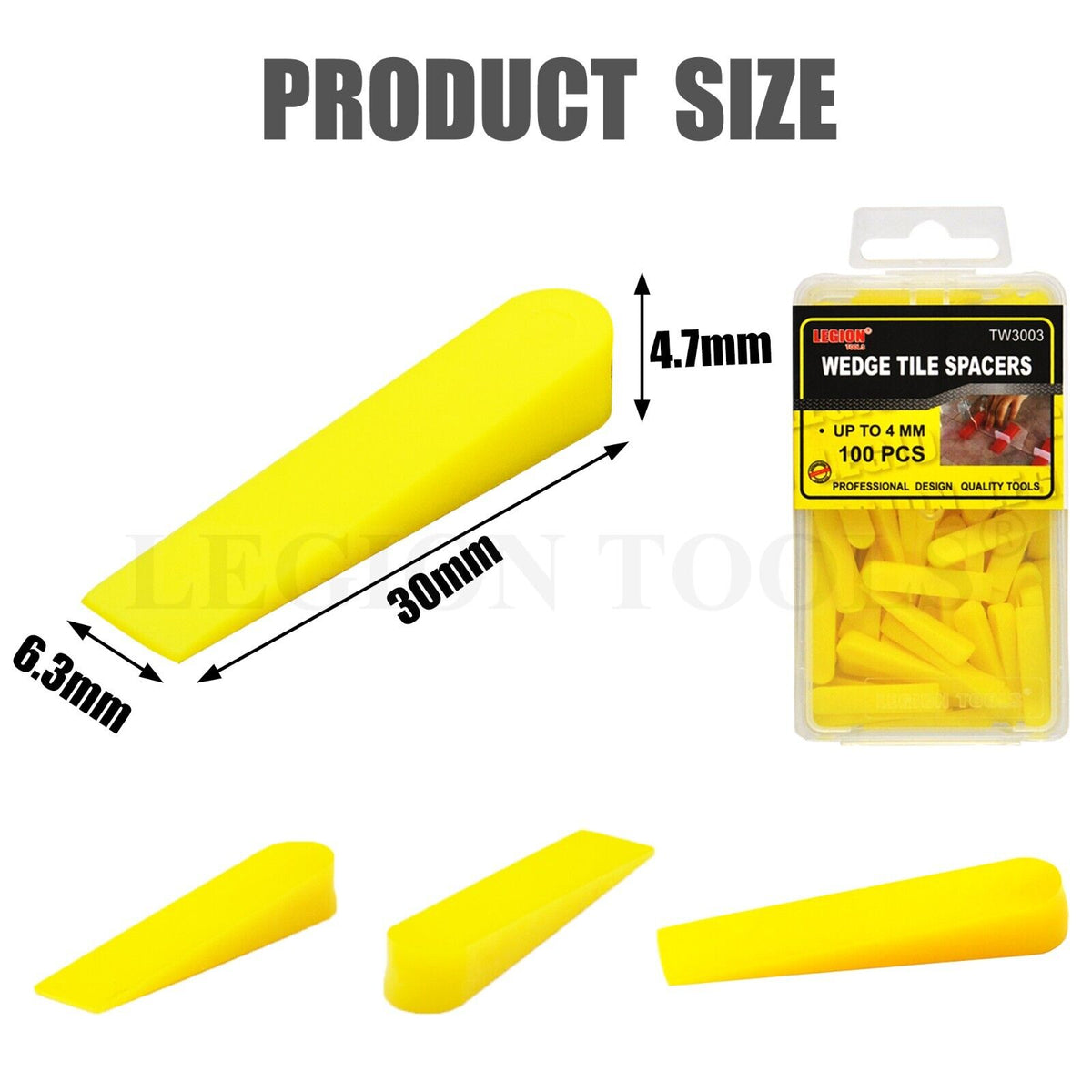 Small Wedge Tile Spacers 100PCS/Pack – Legion Warehouse