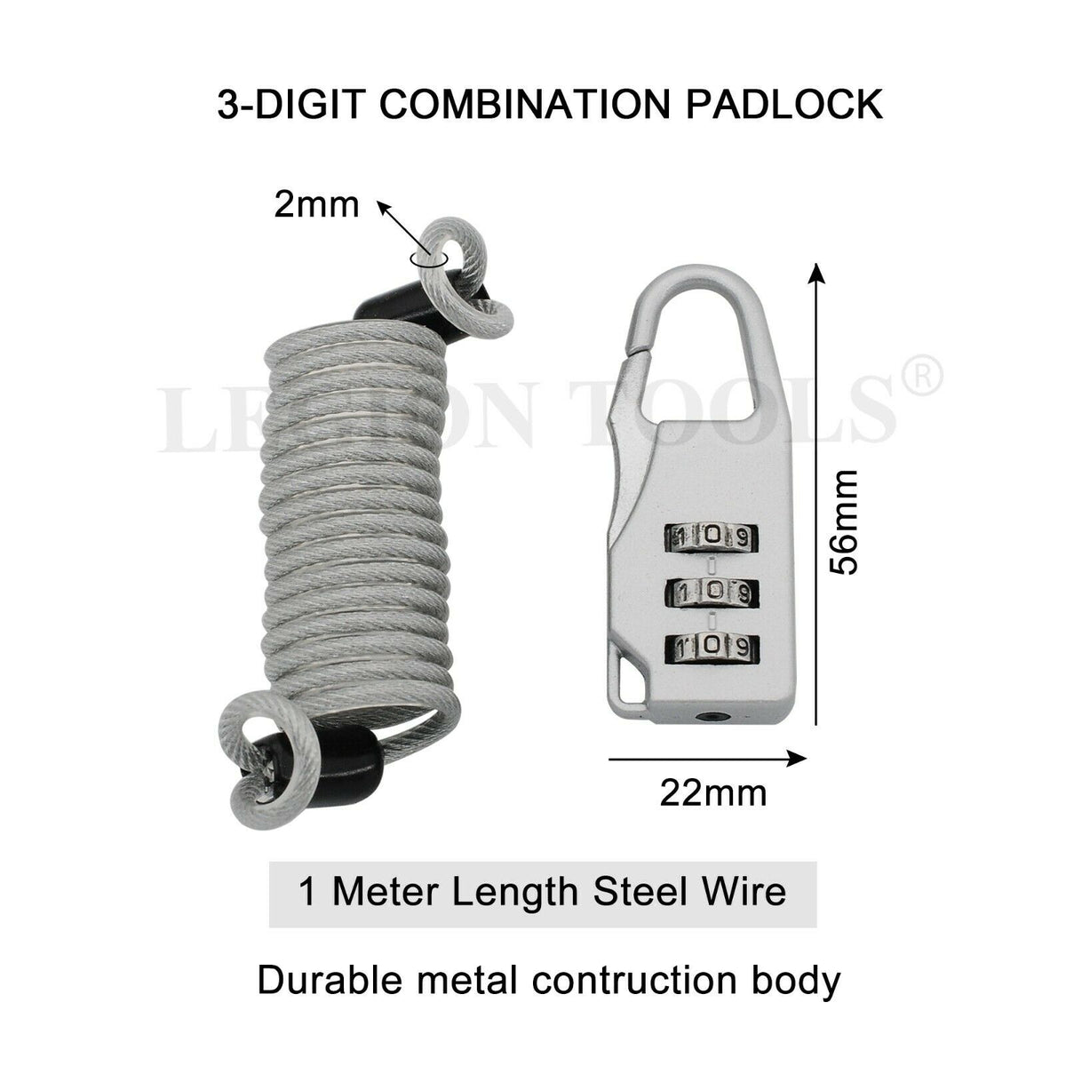Combination Travel Padlock – Legion Warehouse
