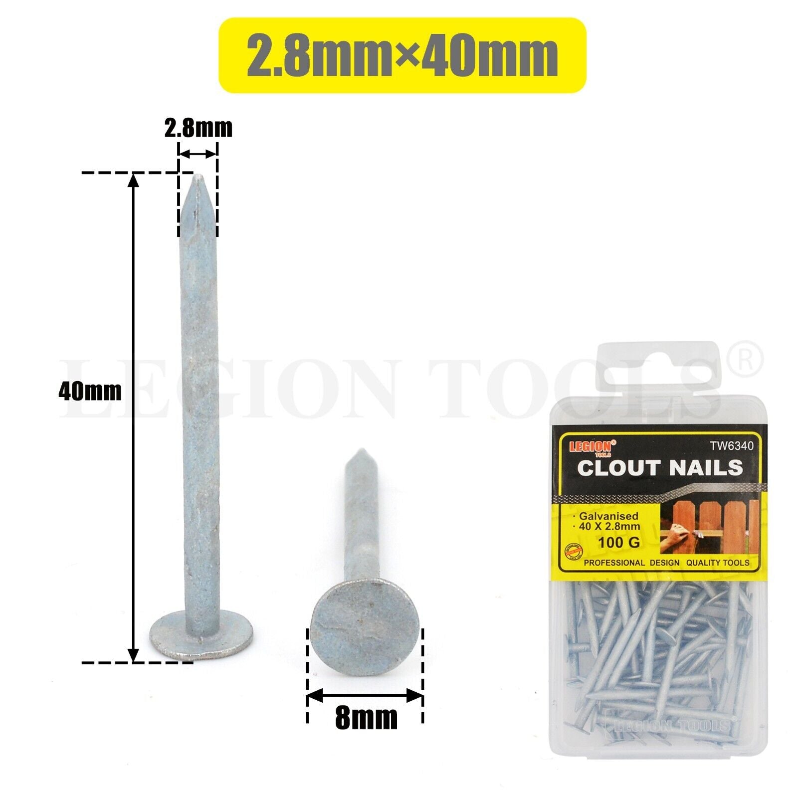 Clout Nails 2 Sizes – Legion Warehouse