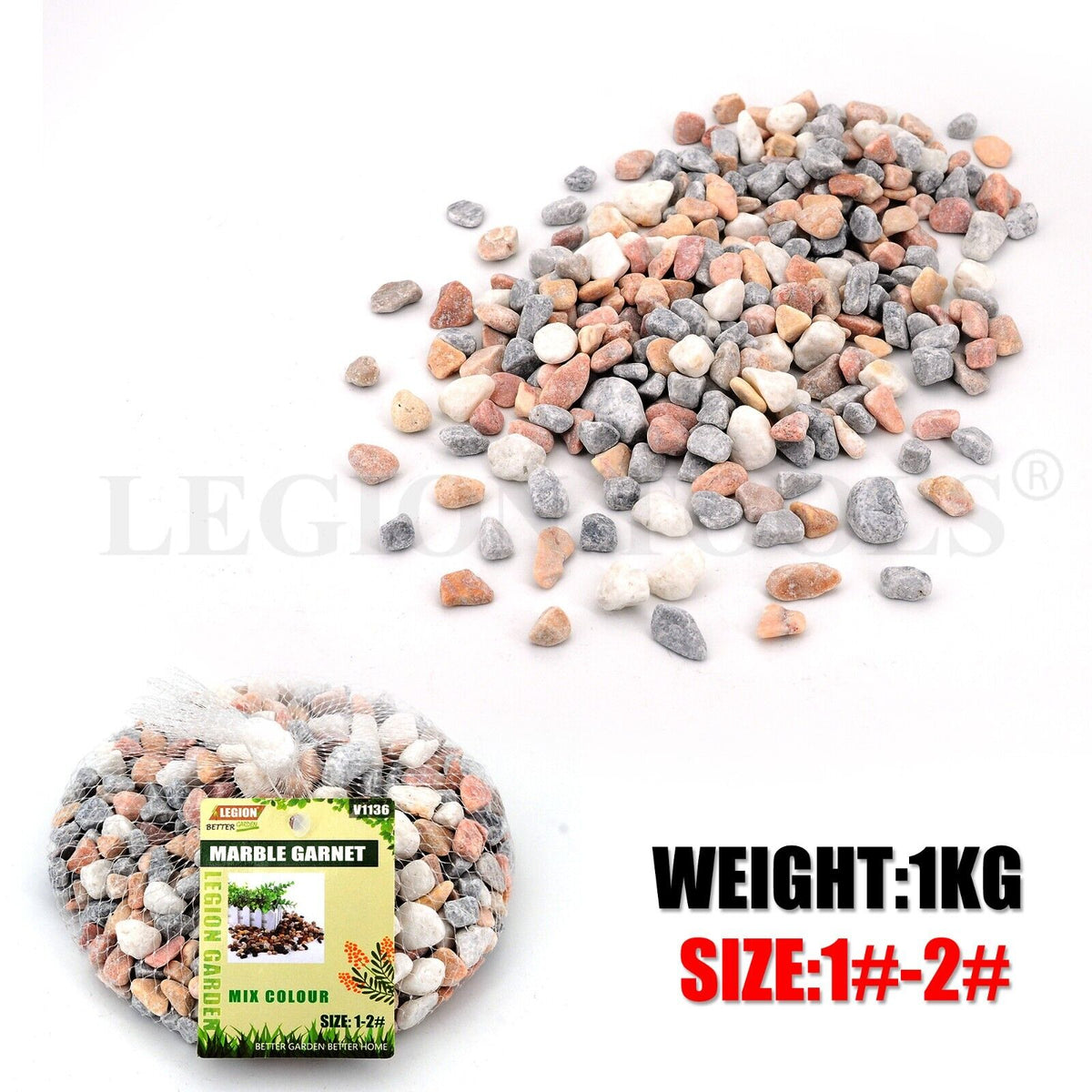 Pebble Alpine White 2kg/5kg – Legion Warehouse