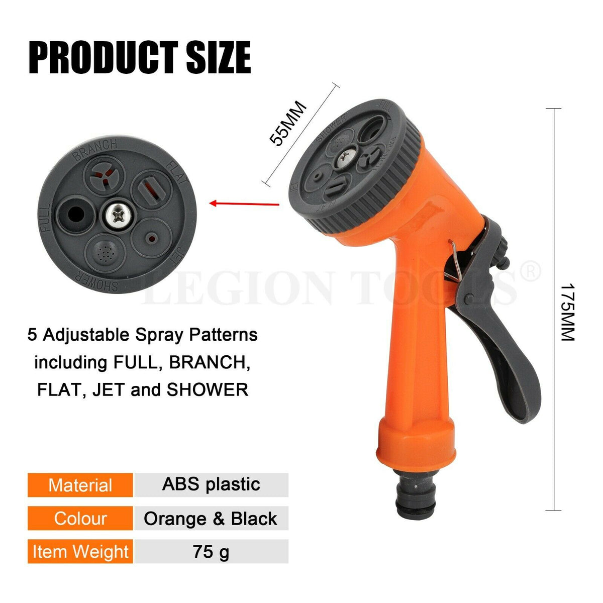 5 Pattern Hose Sprayer – Legion Warehouse